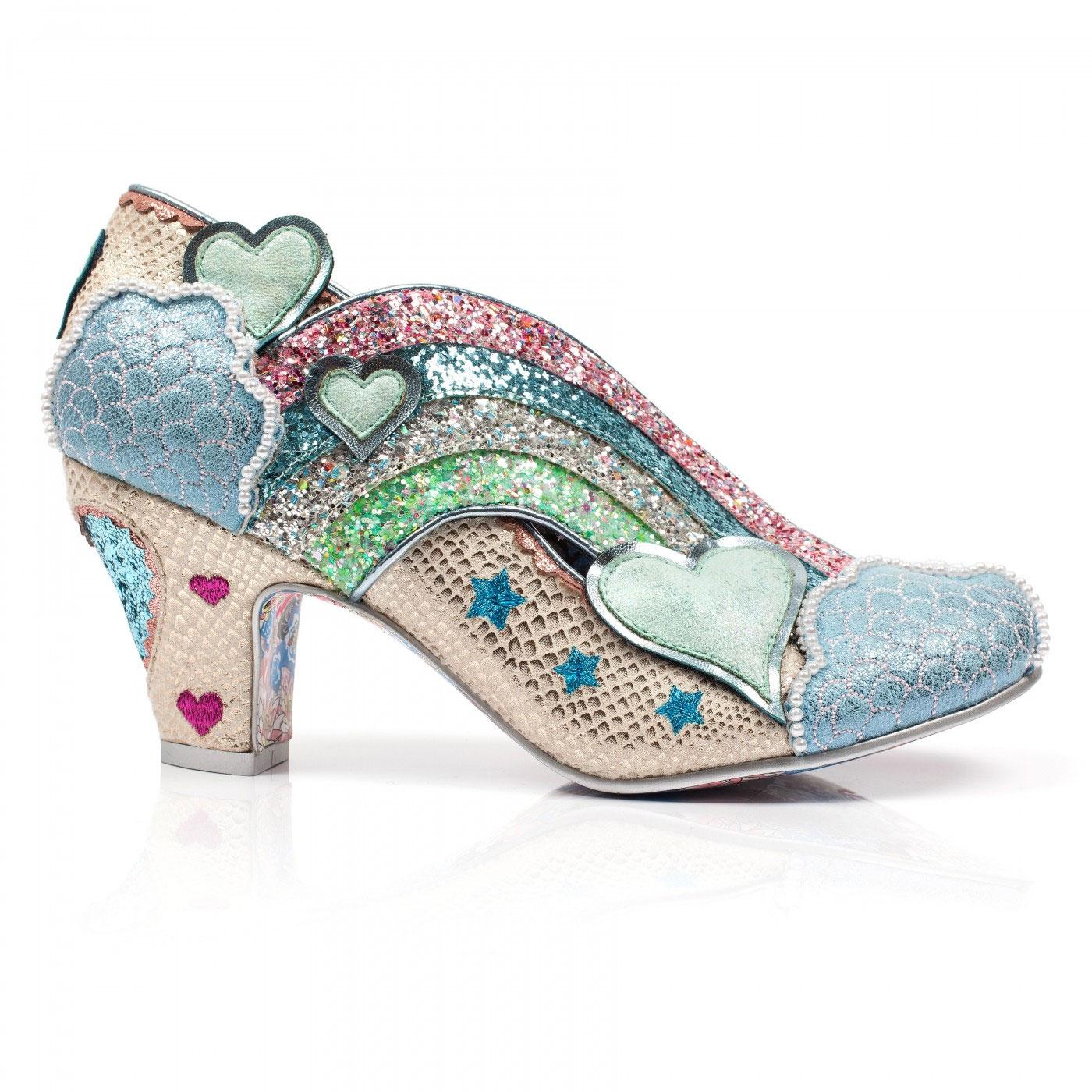 IRREGULAR CHOICE Summer Of Love Rainbow Heels W