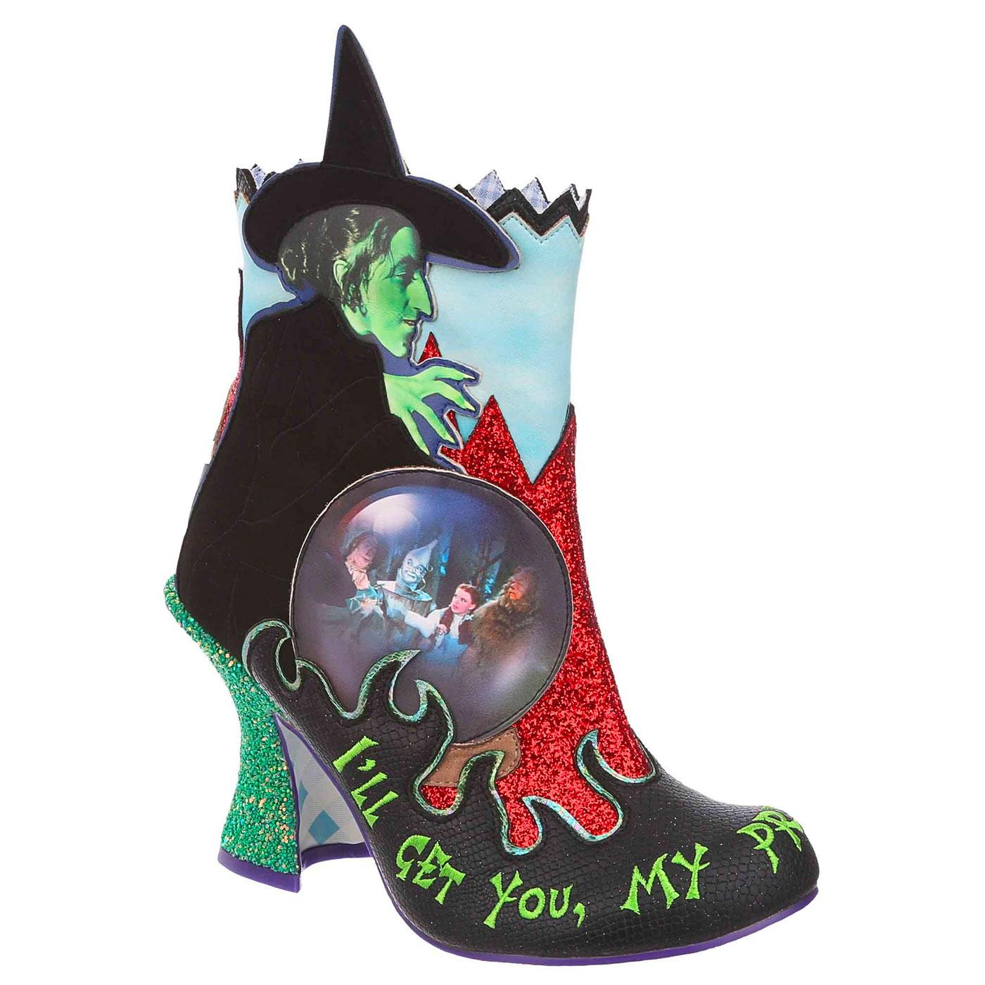 IRREGULAR CHOICE x WIZARD OF OZ Green with Evil Boots