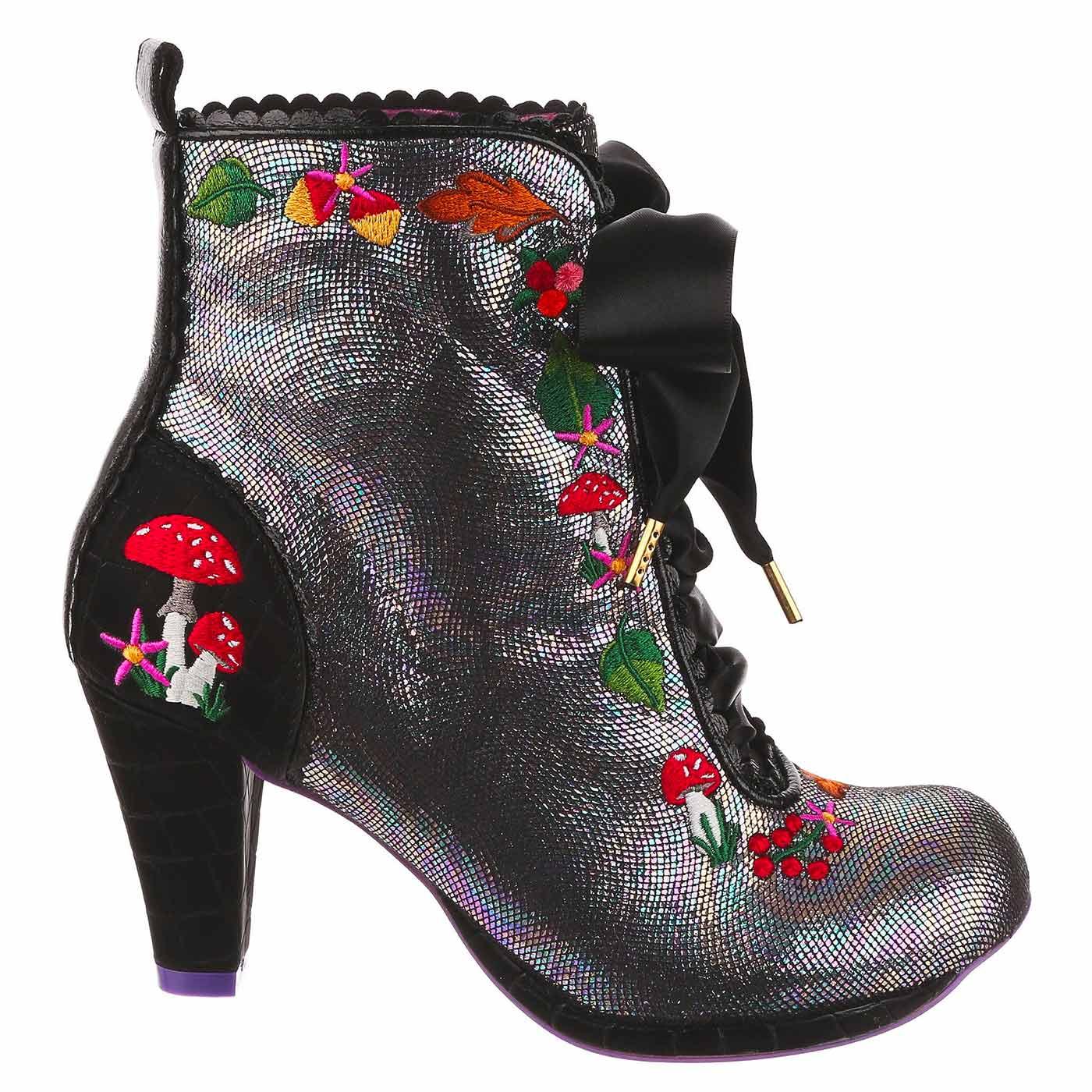 Woodland Wanderer IRREGULAR CHOICE Heel Boots in Black