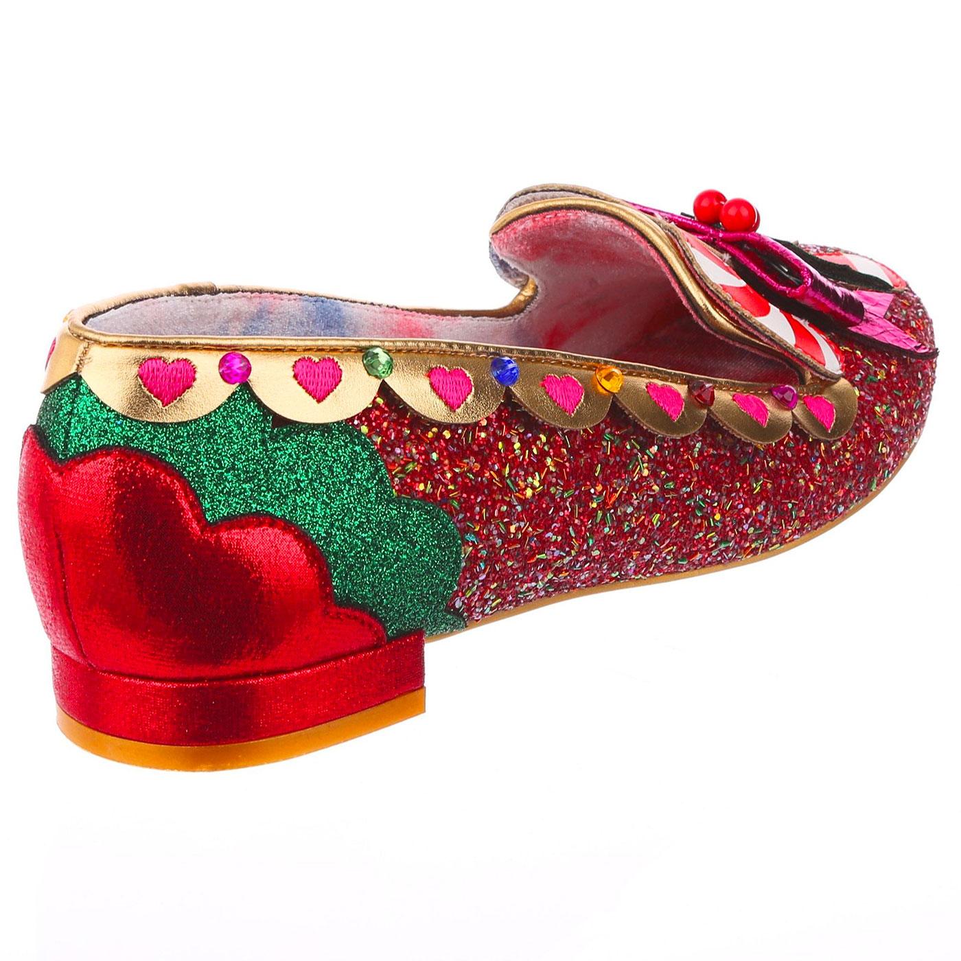 Yule Love This IRREGULAR CHOICE Candy Cane Christmas Flats