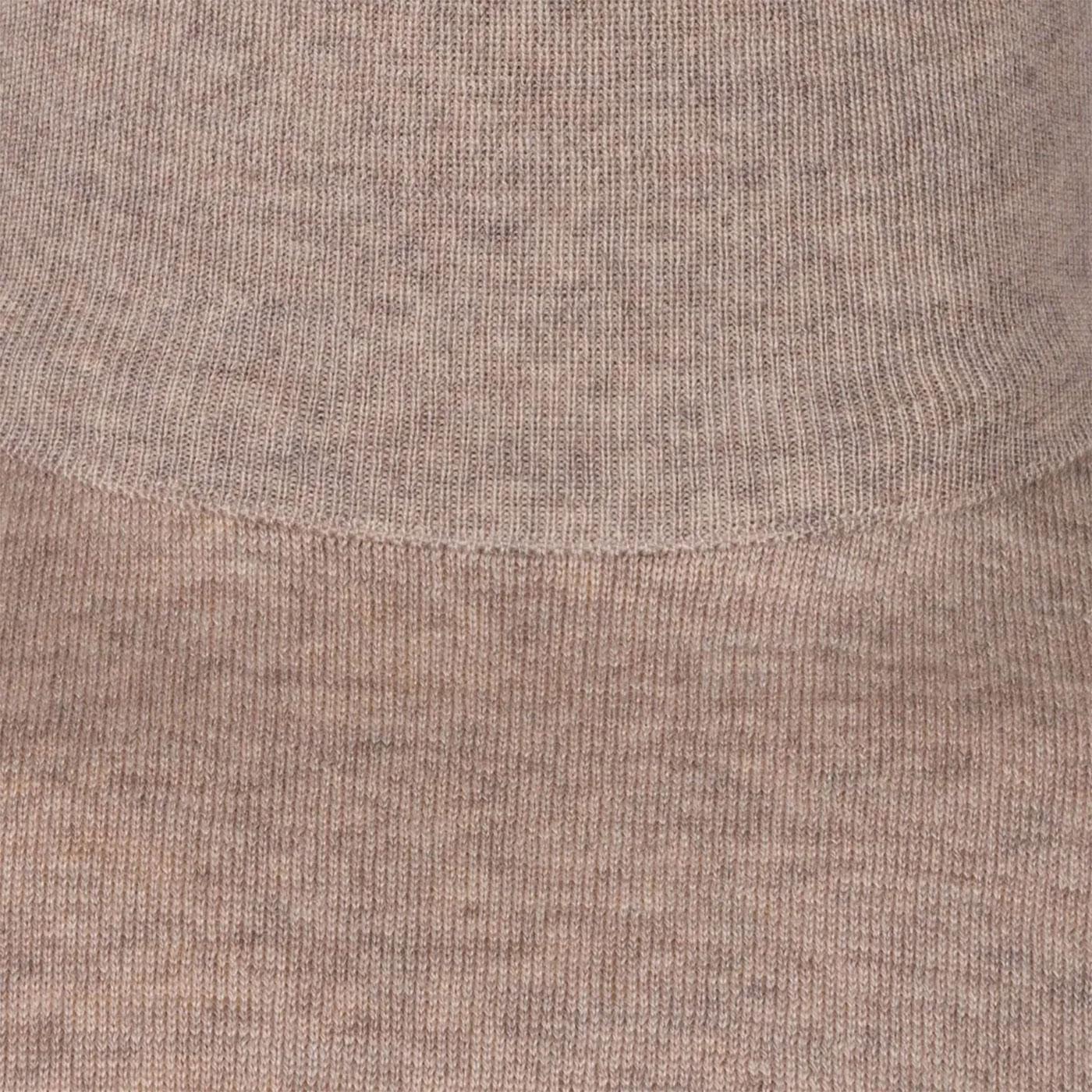 John Smedley Cherwell Roll Neck Jumper Soft Fawn