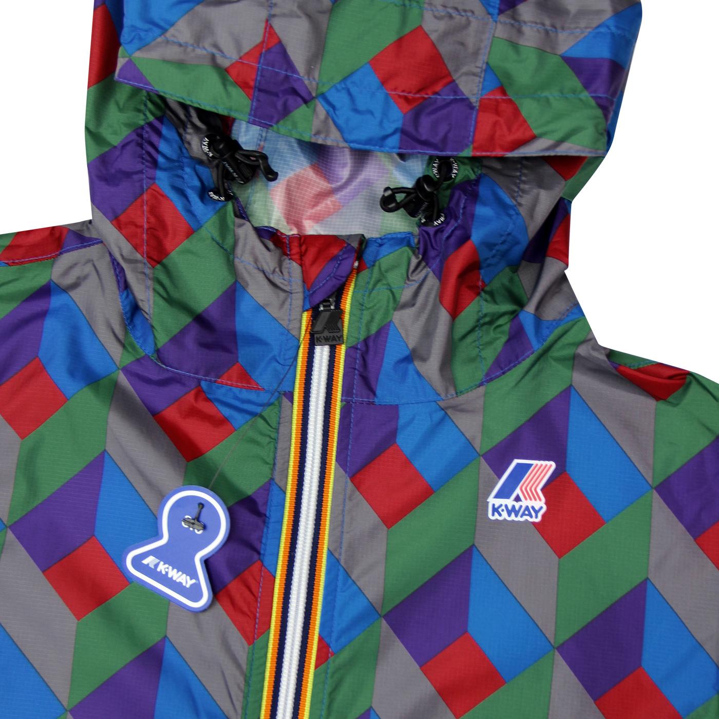 K-WAY Claude Le Vrai 3.0 Men's Retro Graphic Zip Thru Jacket