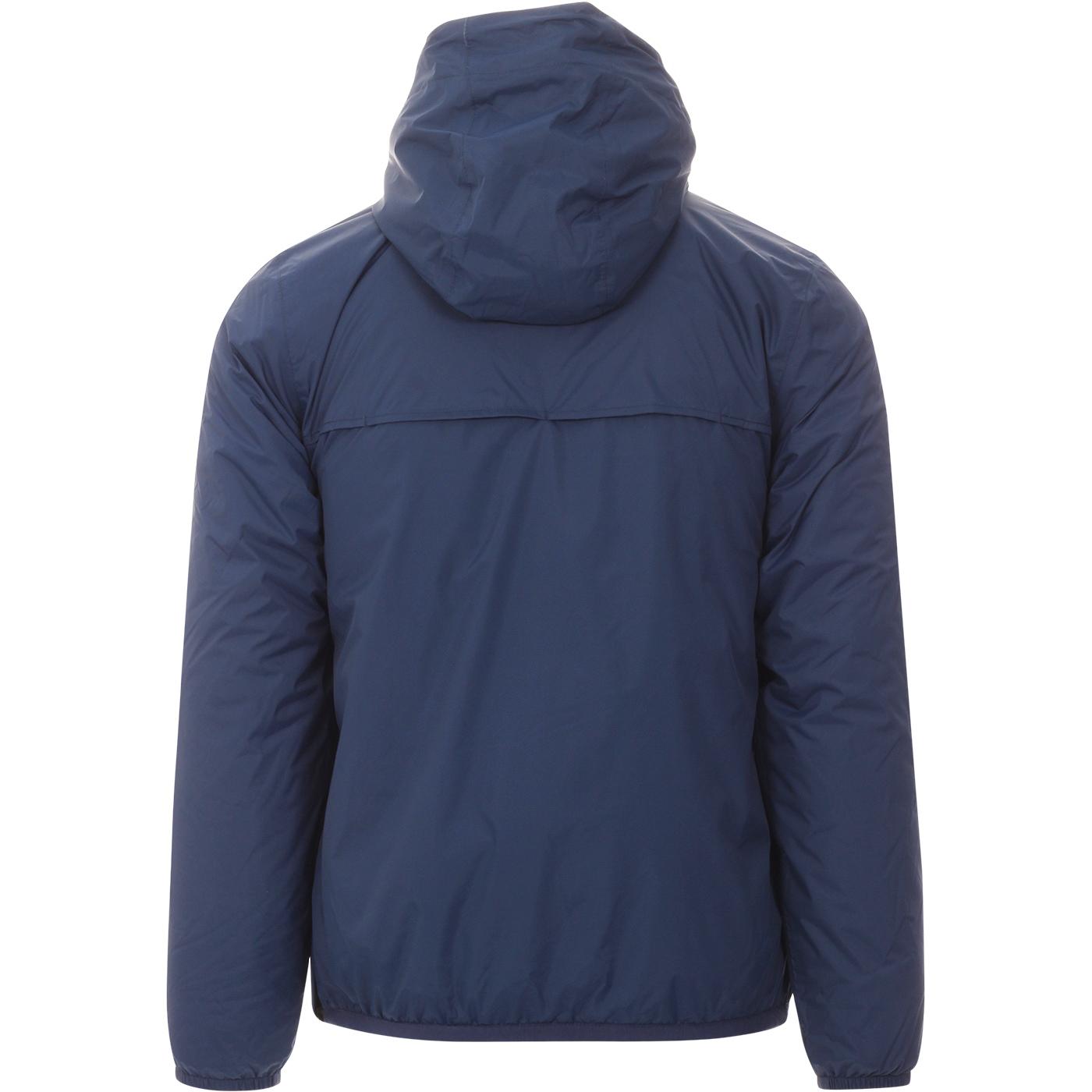 K-WAY Leon Retro Half Zip Overhead Padded Jacket in Blue Deep