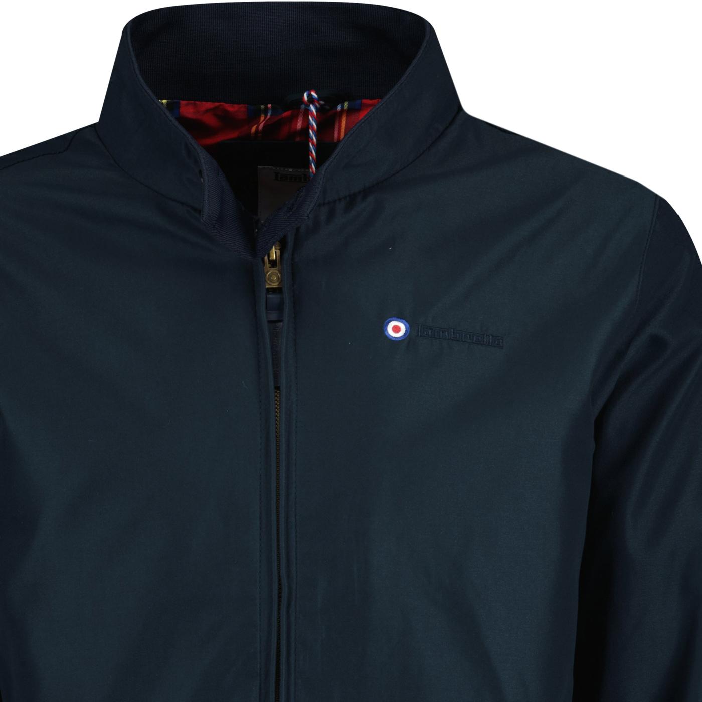 LAMBRETTA Retro Mod Harrington Jacket in Navy