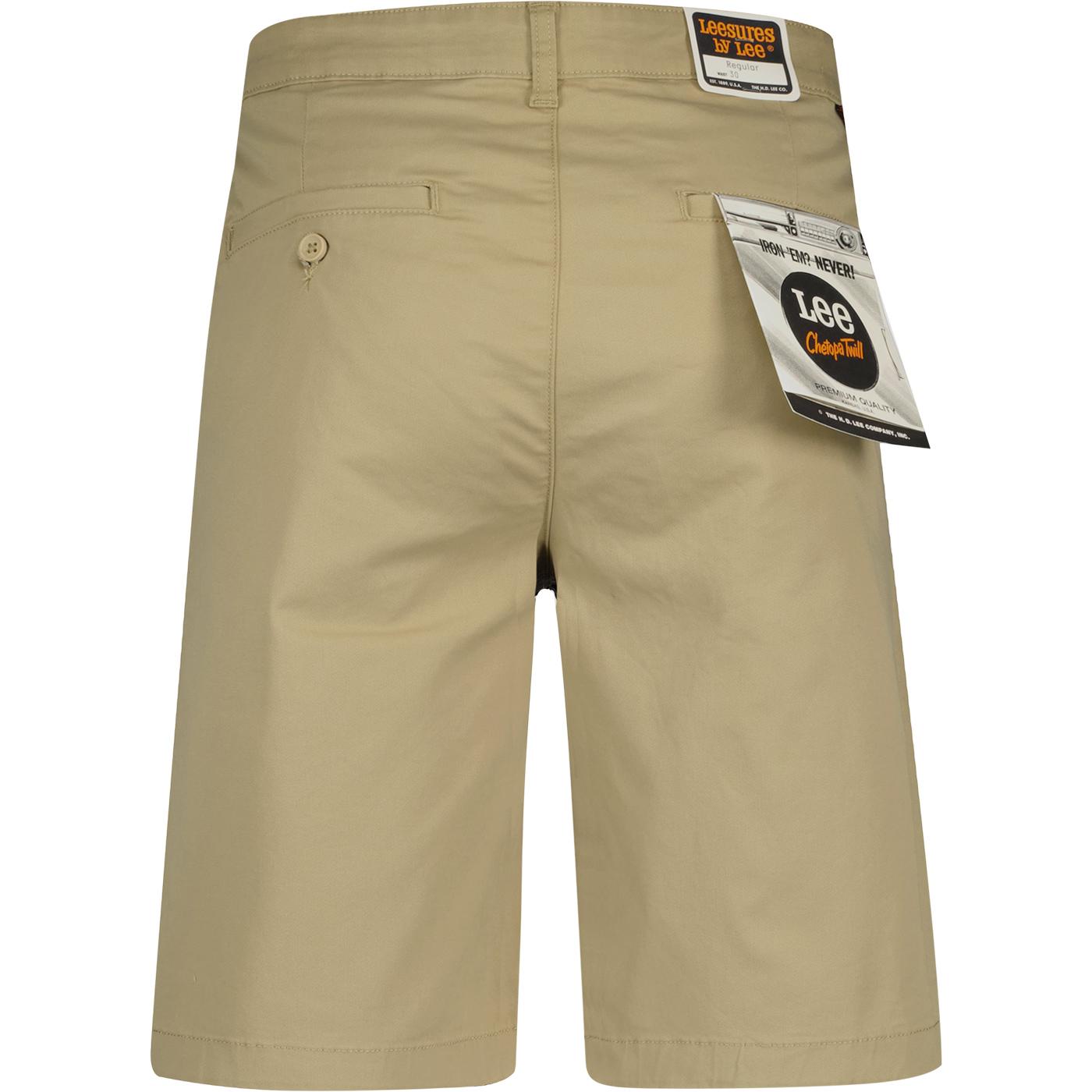 Lee Retro Workwear Regular Chetopa Twill Chino Shorts in Clay