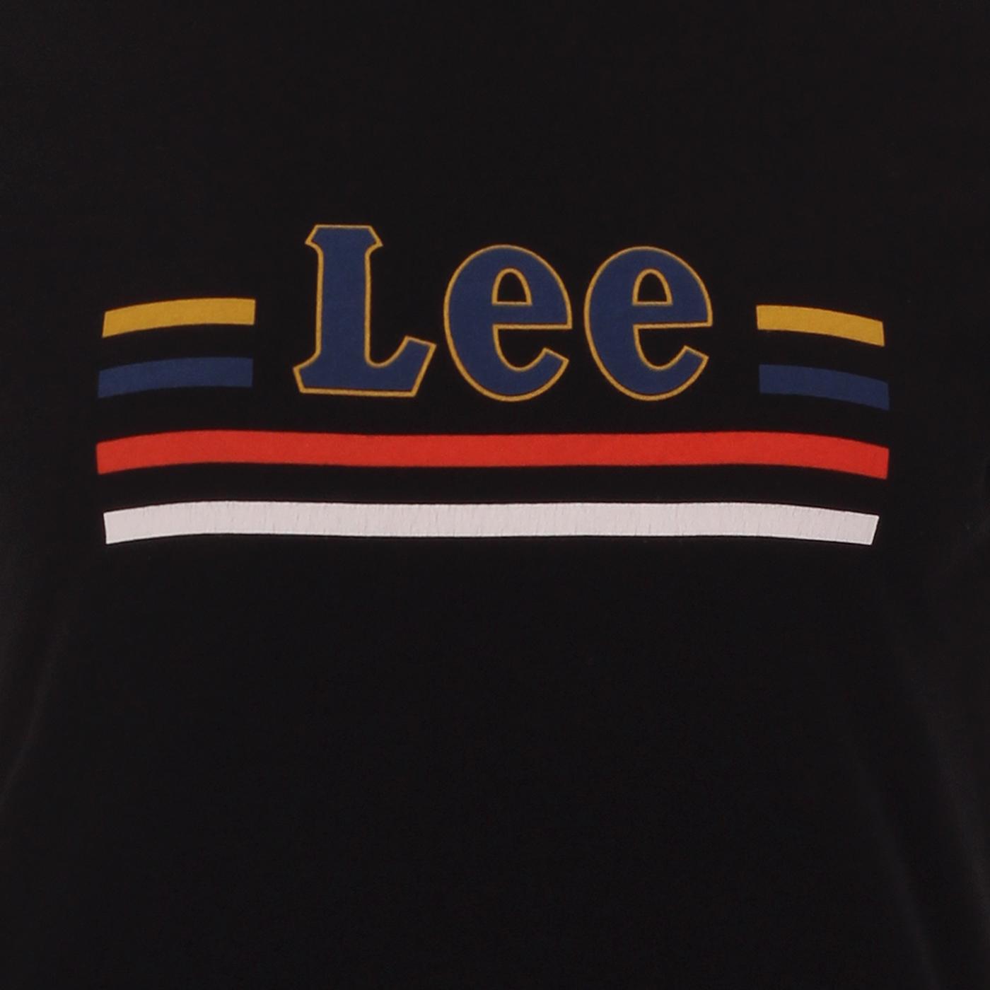 LEE JEANS Essential Slim Women's Retro Logo Tee In Black