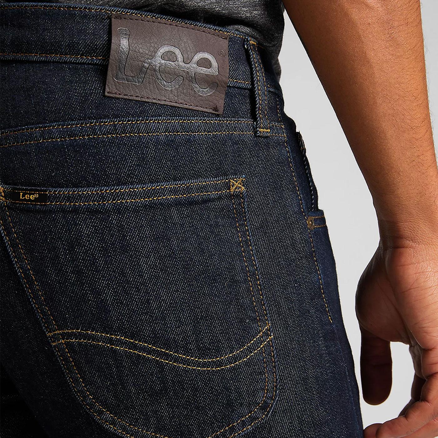 Lee Luke Retro Low Stretch Slim Tapered Denim Jeans in Rinse