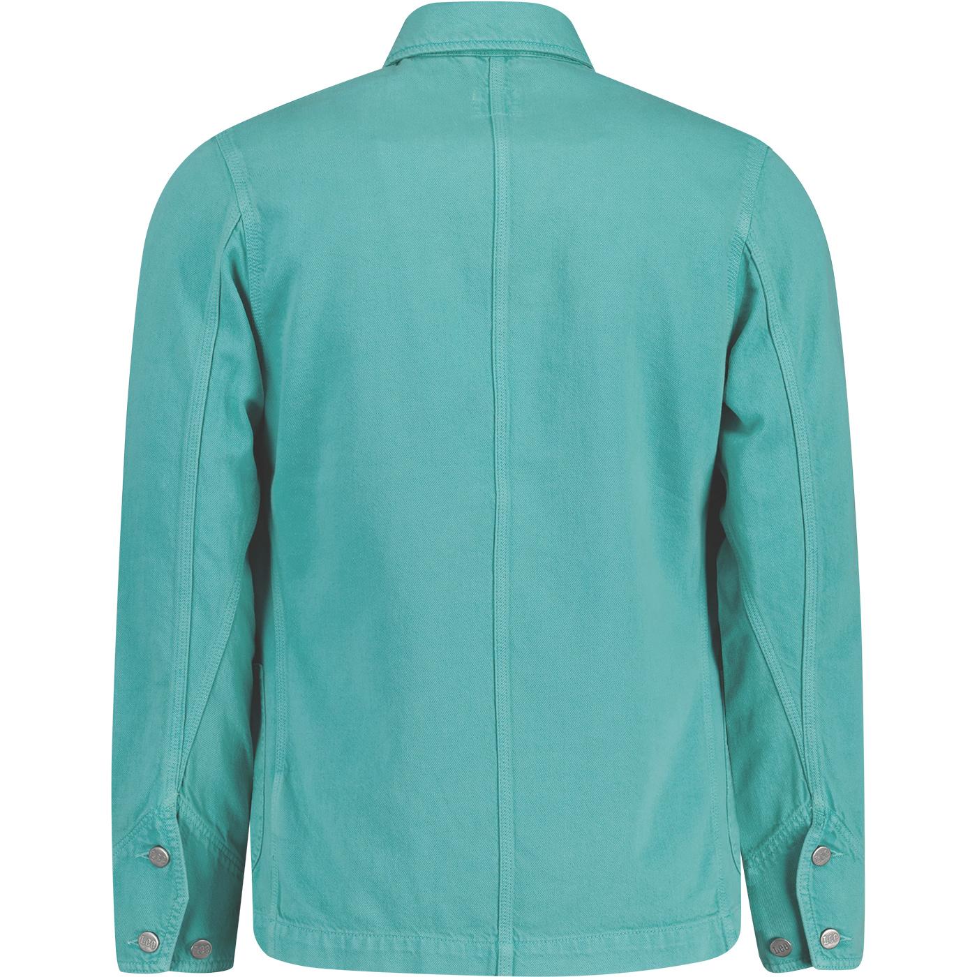 LEE Retro Mod Denim Workwear Loco Jacket in Teal Wash