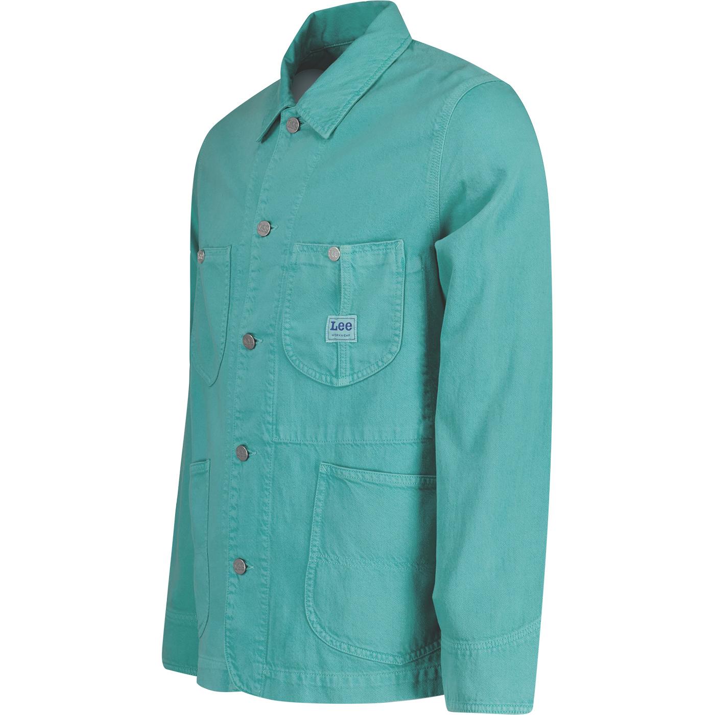LEE Retro Mod Denim Workwear Loco Jacket in Teal Wash