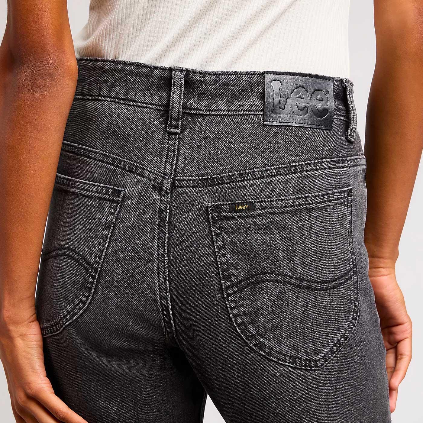 Lee Rider Classic Women Straight-Leg retro Jeans Refined Black