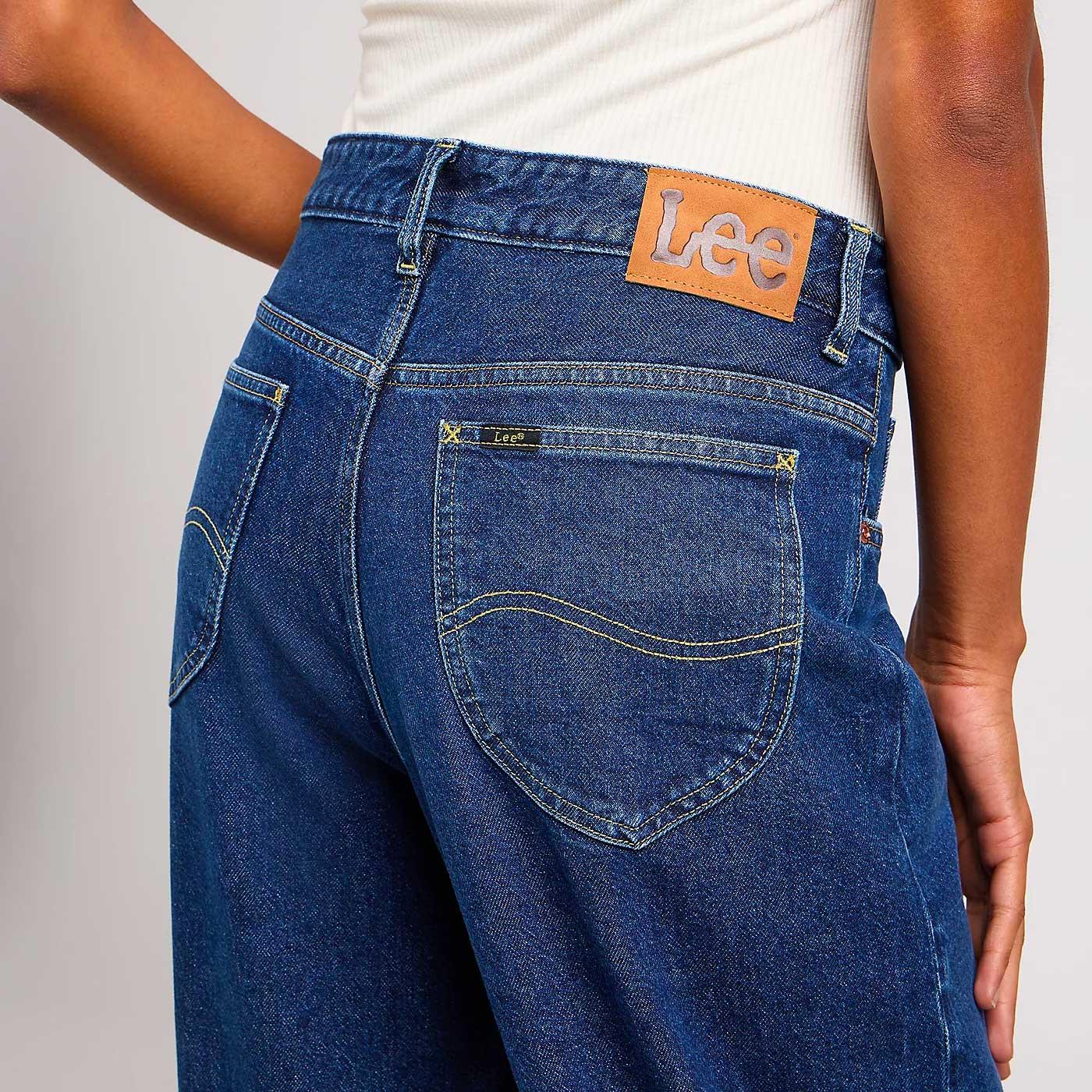 Lee Rider Loose Women's Straight-Leg retro Jean Blue Nostalgia