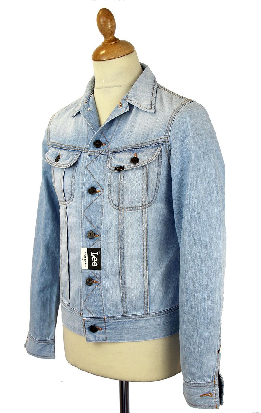 LEE Rider Retro Sixties Mod Light & Bright Slim Denim Jacket
