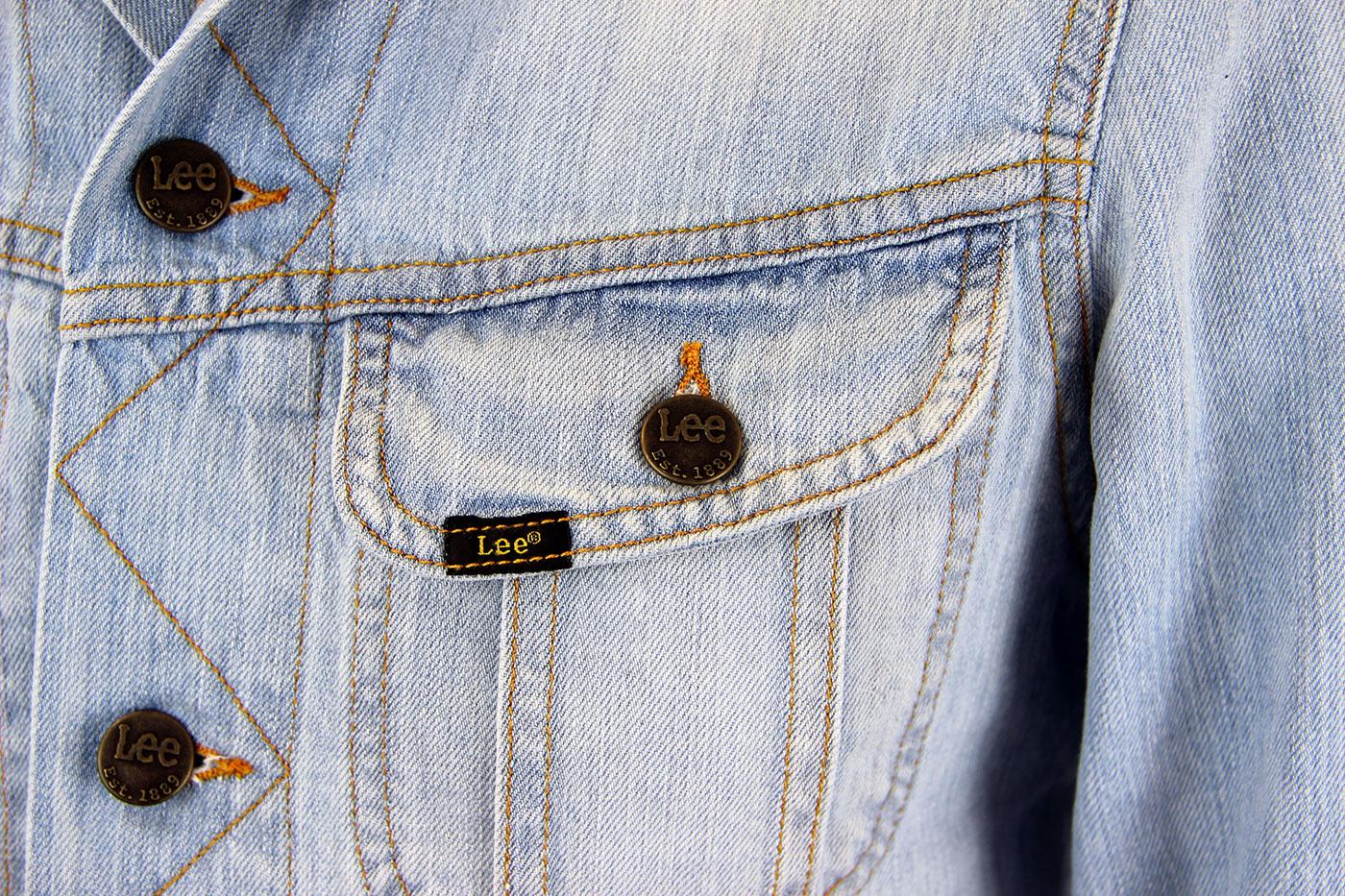 LEE Rider Retro Sixties Mod Light & Bright Slim Denim Jacket