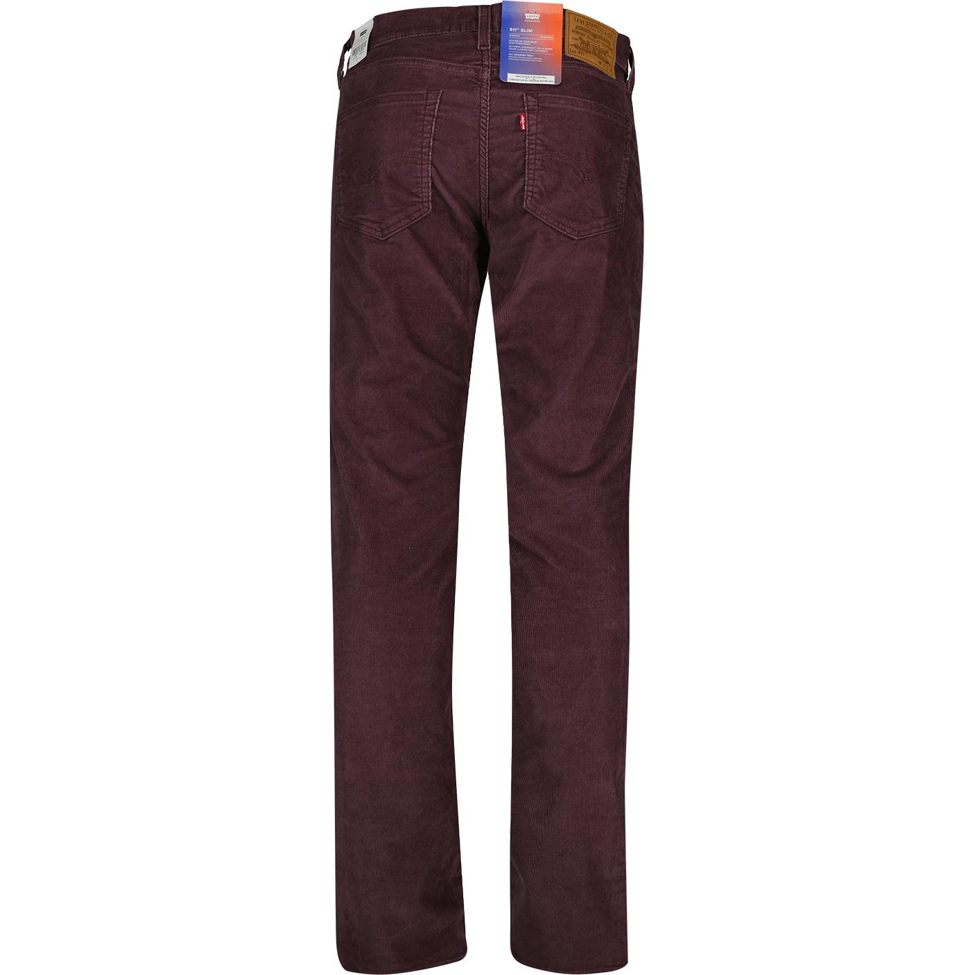LEVI'S® 511™ Slim 14W Cord Retro Mod Trousers Huckleberry
