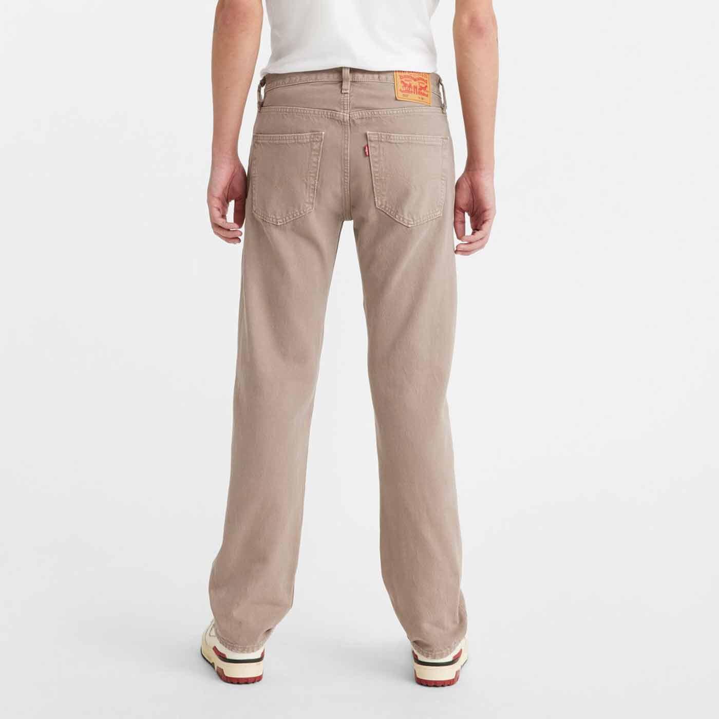 LEVI'S 501 ORIGINAL Straight Fit Denim Retro Jeans All Beige