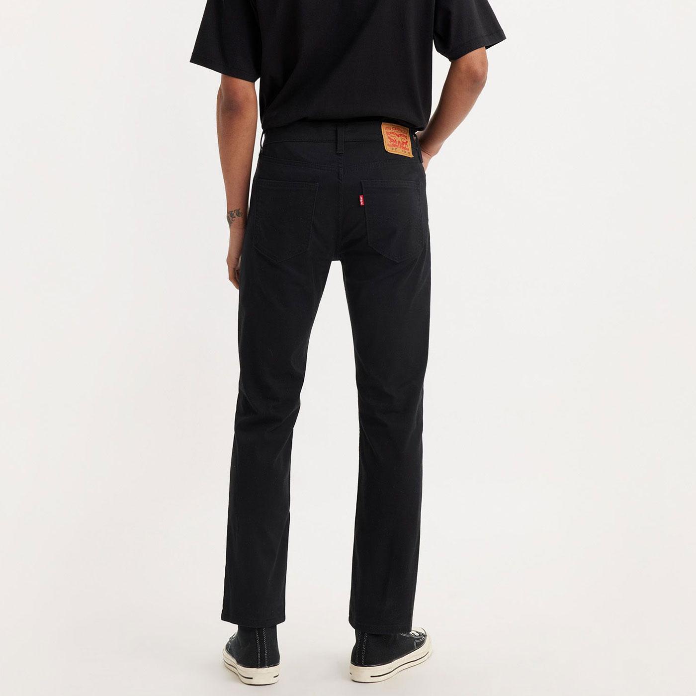 Levi s 511 Slim Fit All Seasons Twill Trousers in Mineral Black