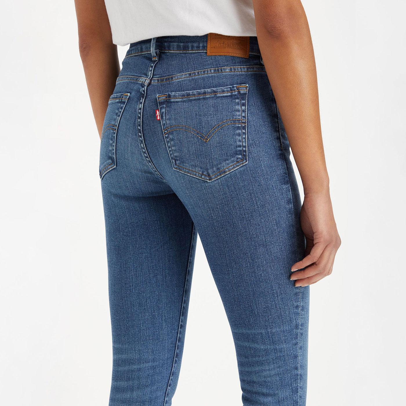LEVI'S® 711™ Double Button Retro Skinny Jeans in Blue Wave