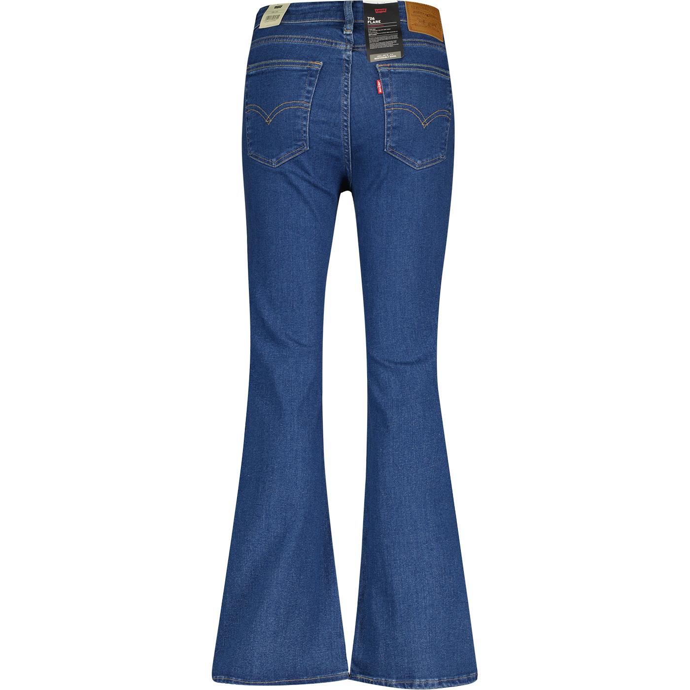 Levi® 726 70s Style High Rise Flares in Flare Up Indigo