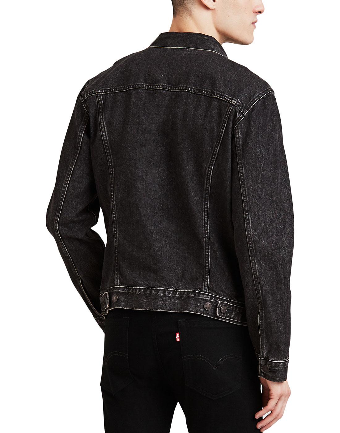 LEVI'S Men's Retro Mod Classic Denim Trucker Jacket in Fegin
