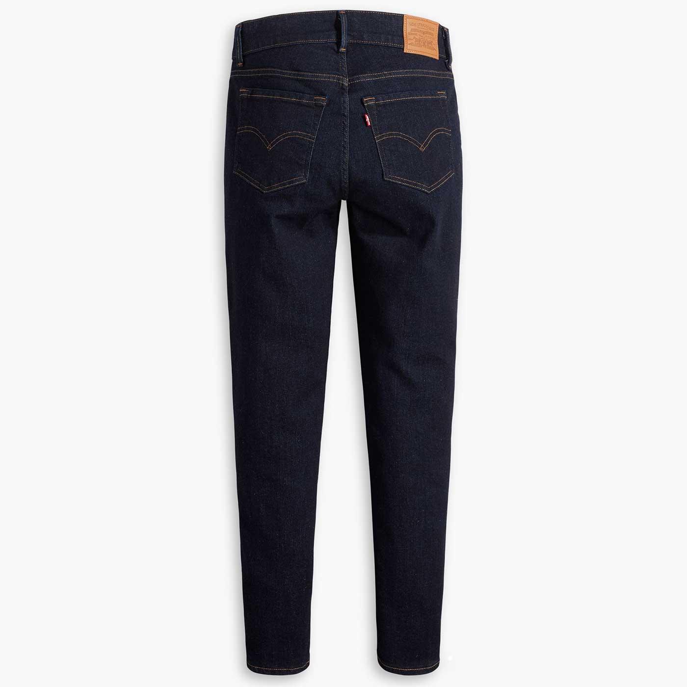 LEVI'S 711 Double Button Retro Skinny Jeans Blue Wave Rinse