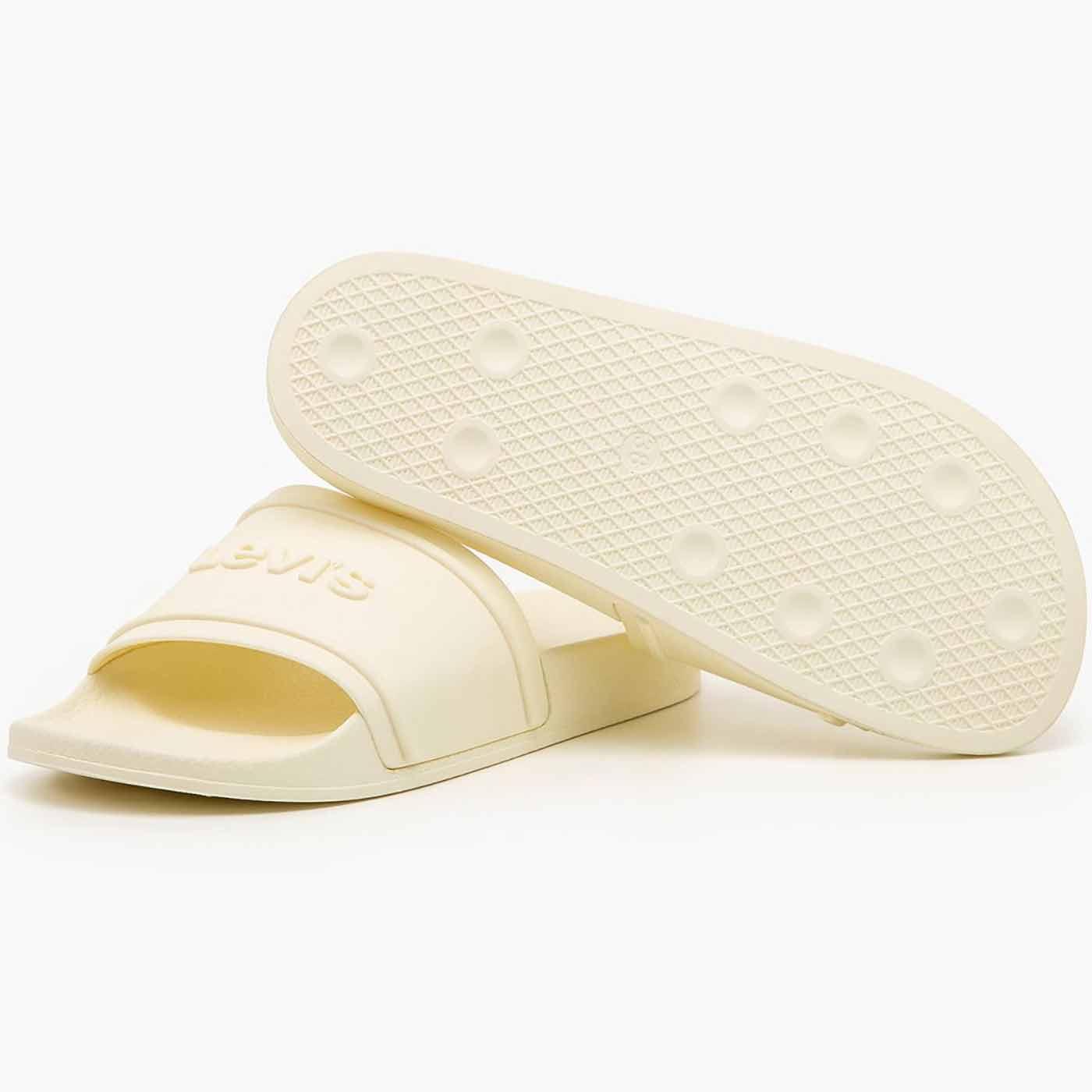 Levi's® Women's June 3D Logo Retro Sliders in Off White