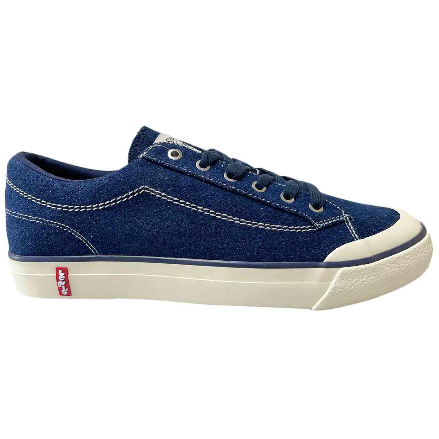 Levi's® LS2 Denim Mid-Cut Retro Men's Sneakers in Navy Blue
