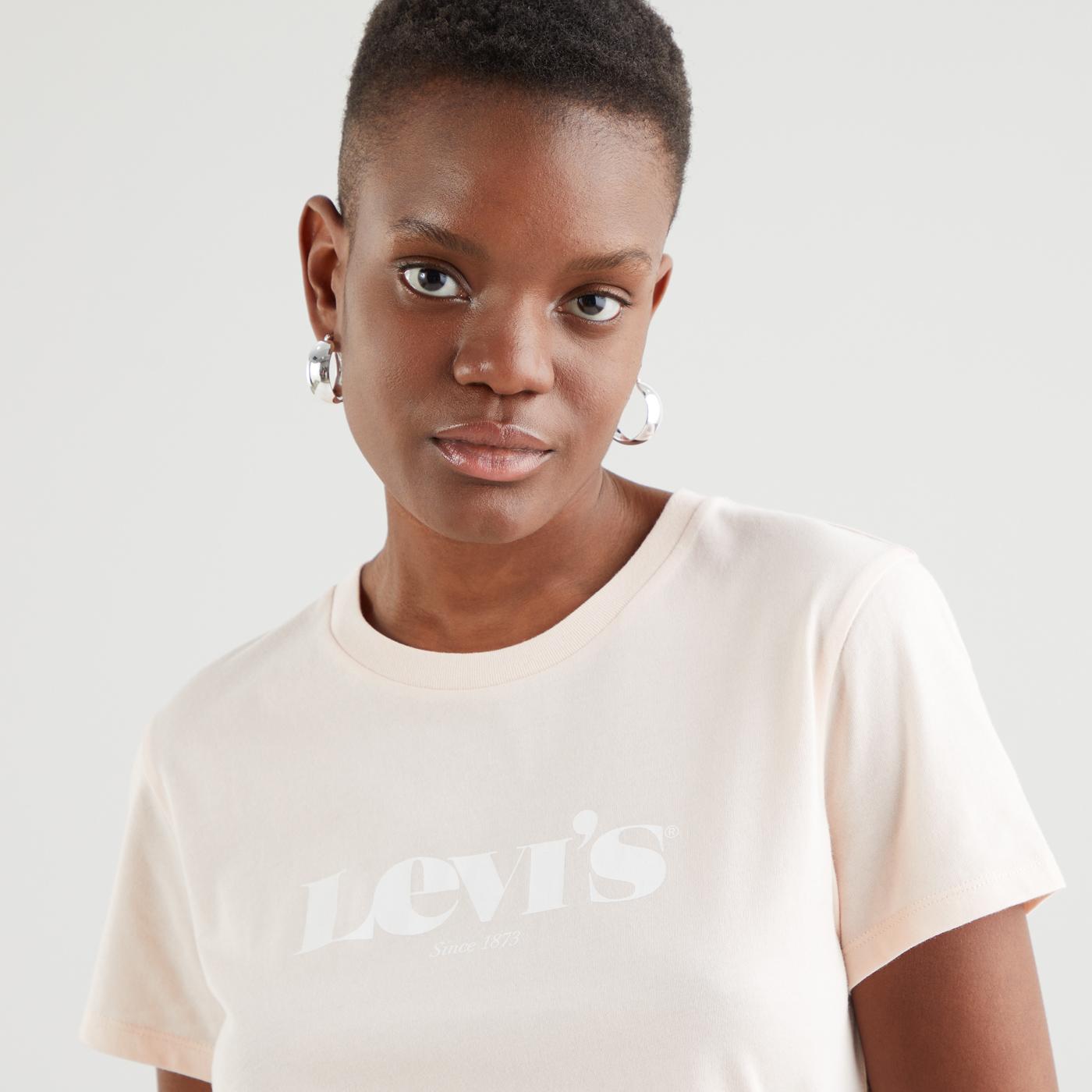 LEVI'S The Perfect Tee with Modern Vintage Logo Tee Scallop