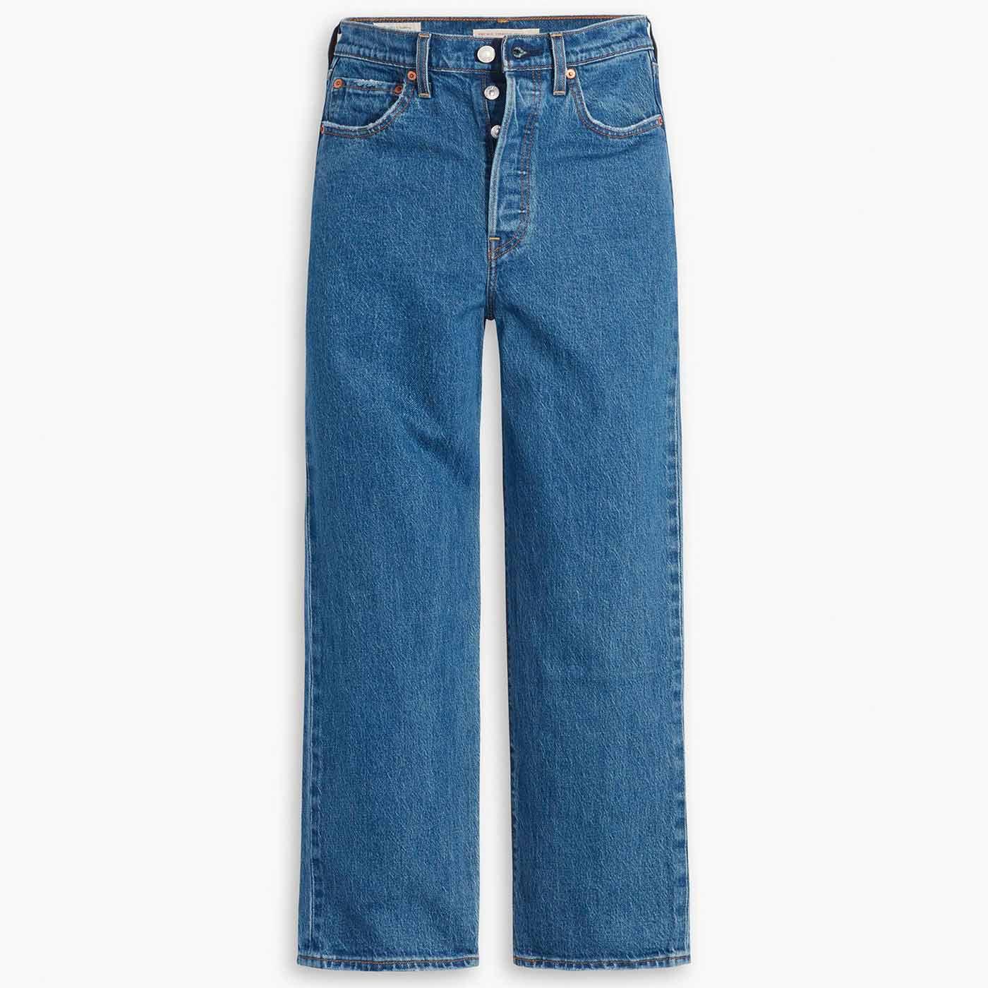 Levi Women's Ribcage Straight Ankle Denim Jeans in Jazz Pop