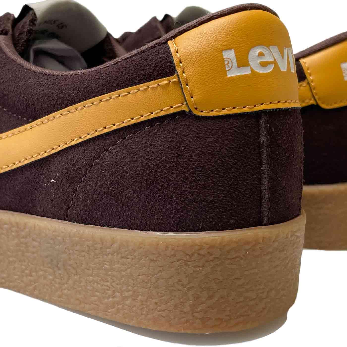 Levi's Sneak Men's Retro 80s Casuals Suede Trainers Brown