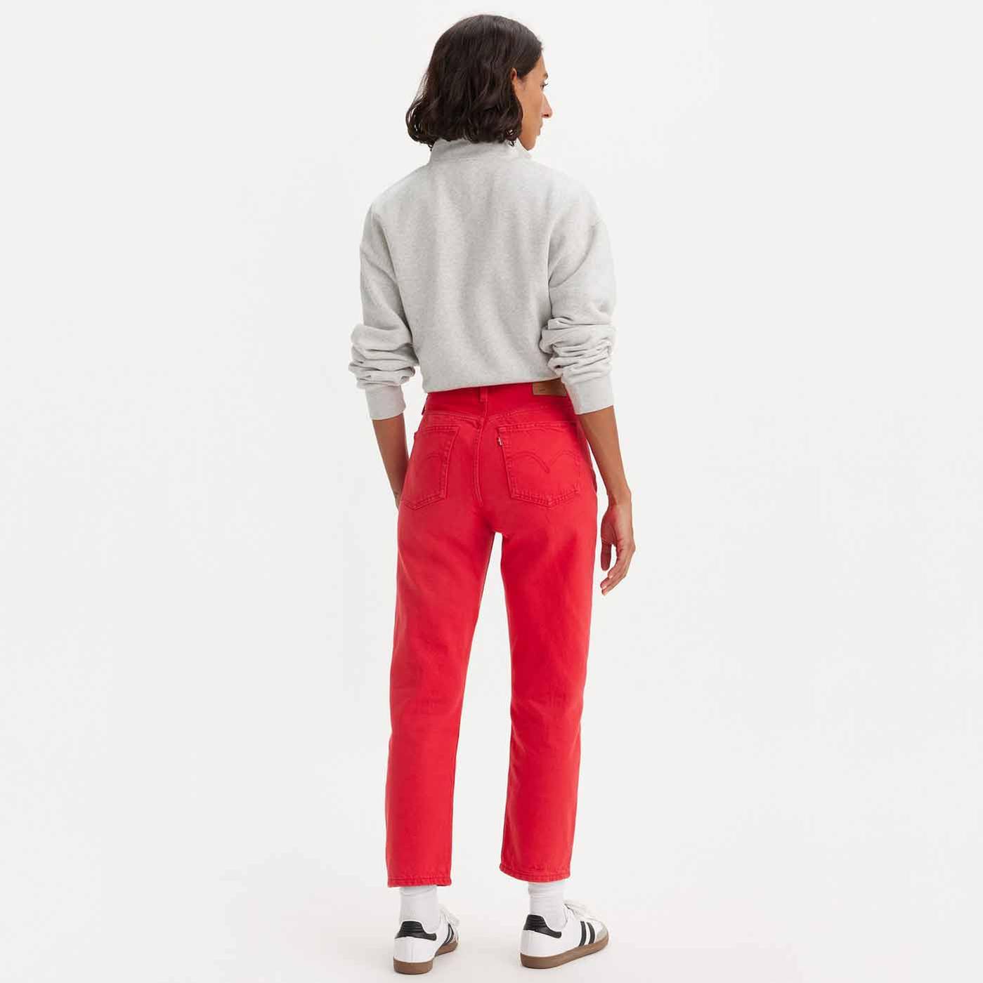 LEVI'S® Women's 501® Original Red Cropped Jeans Script Red