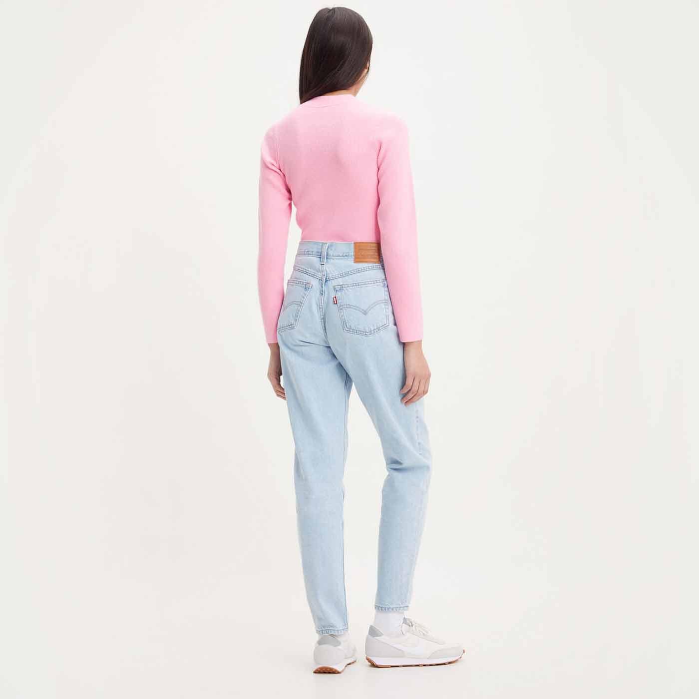 LEVI'S® Retro Ribbed Crew Neck Jumper in Begonia Pink