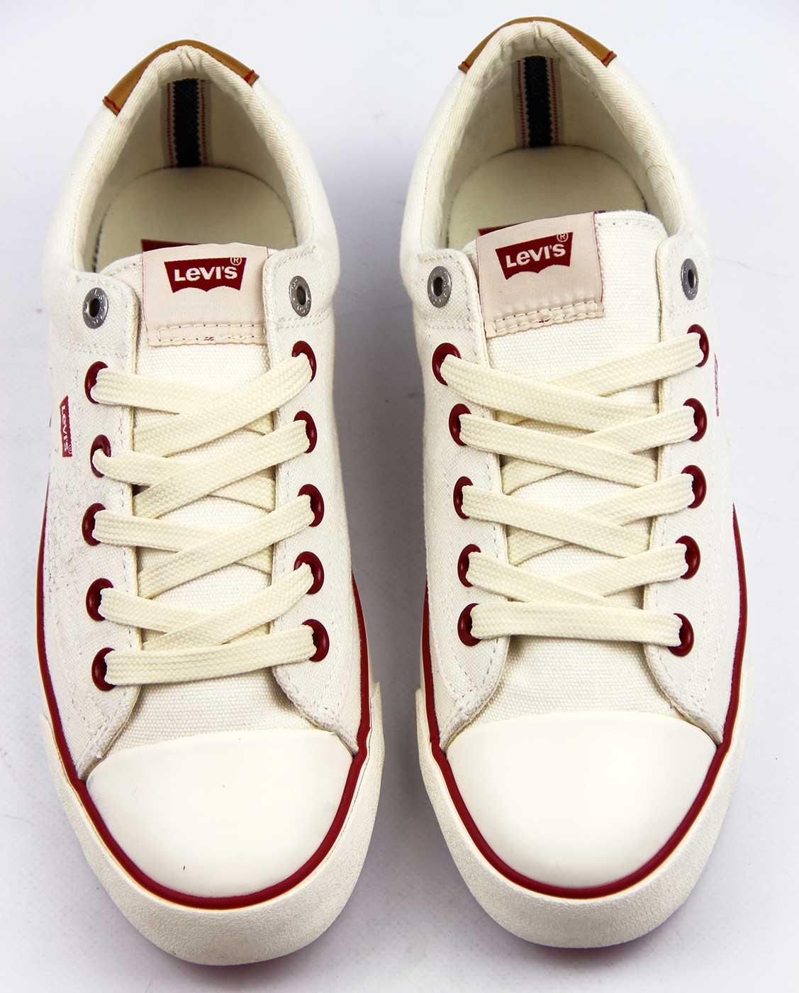 LEVI'S® Canvas Delux Sneakers Retro Indie Lace Up Trainers White