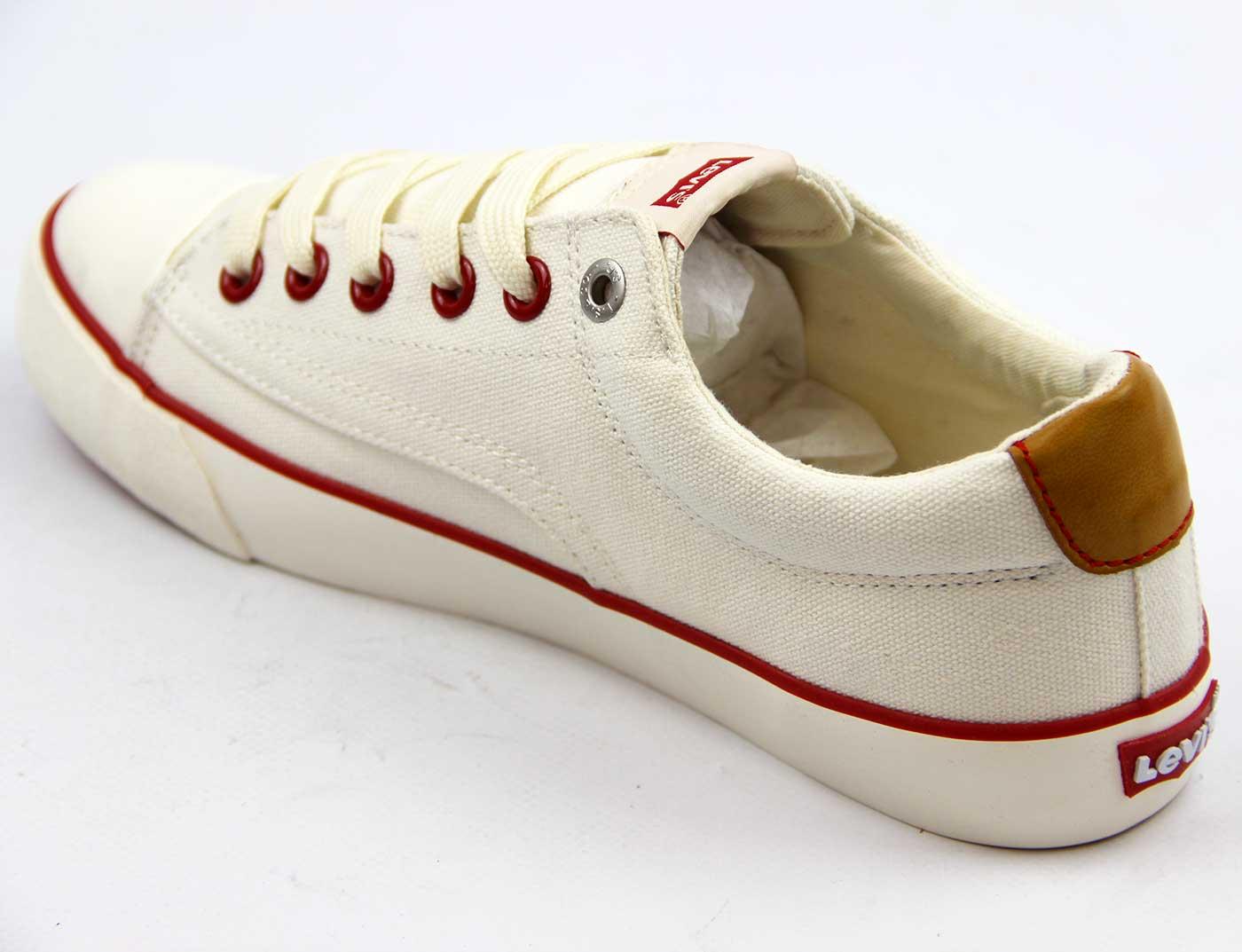 LEVI'S® Canvas Delux Sneakers Retro Indie Lace Up Trainers White