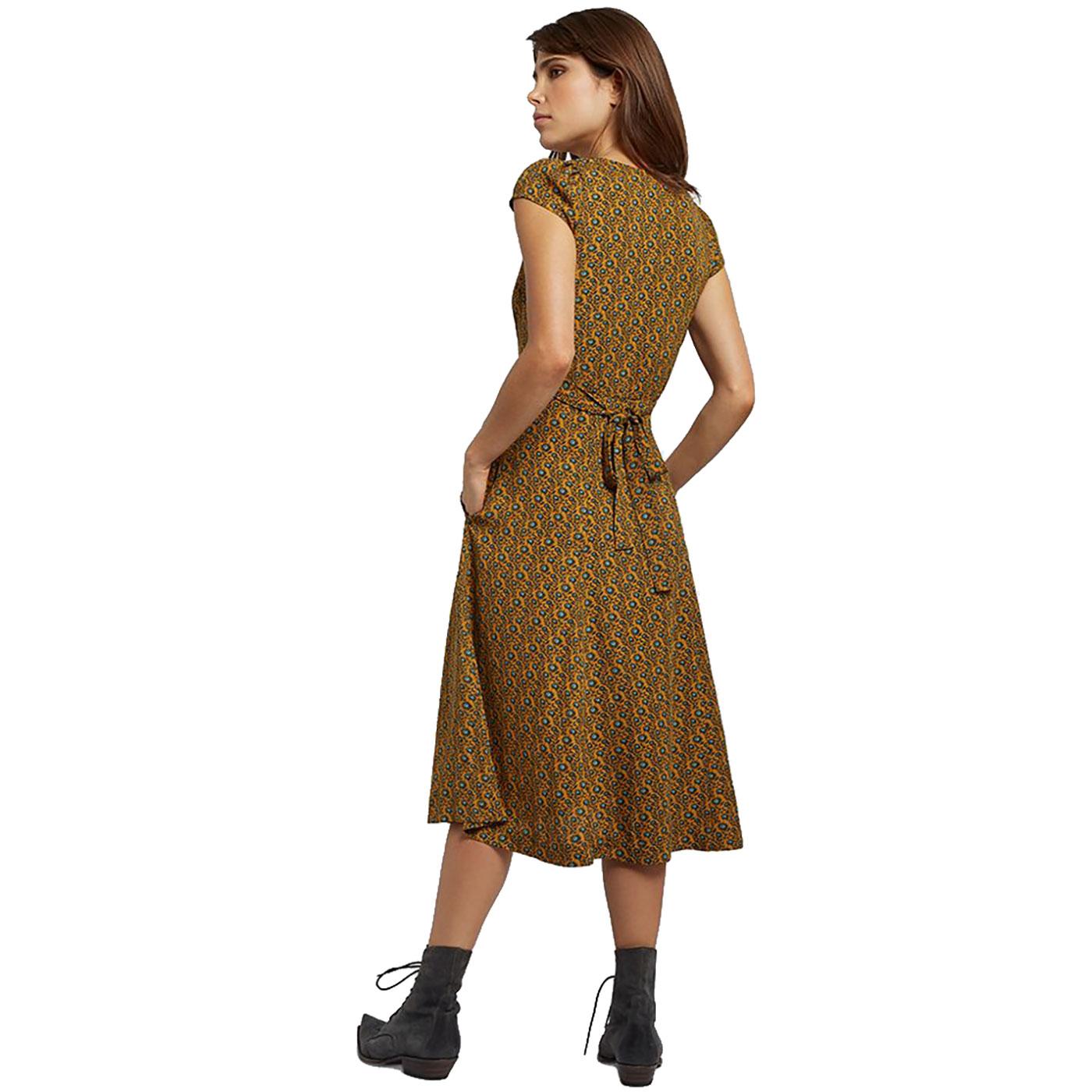 LOUCHE Cathleen Passionflower Floral 40s Vintage Tea Dress