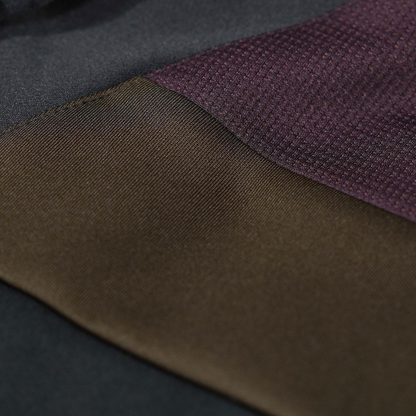 Luke Est 1977 Adam 4 Colour Block Tricot Sweatshirt Black Merlot