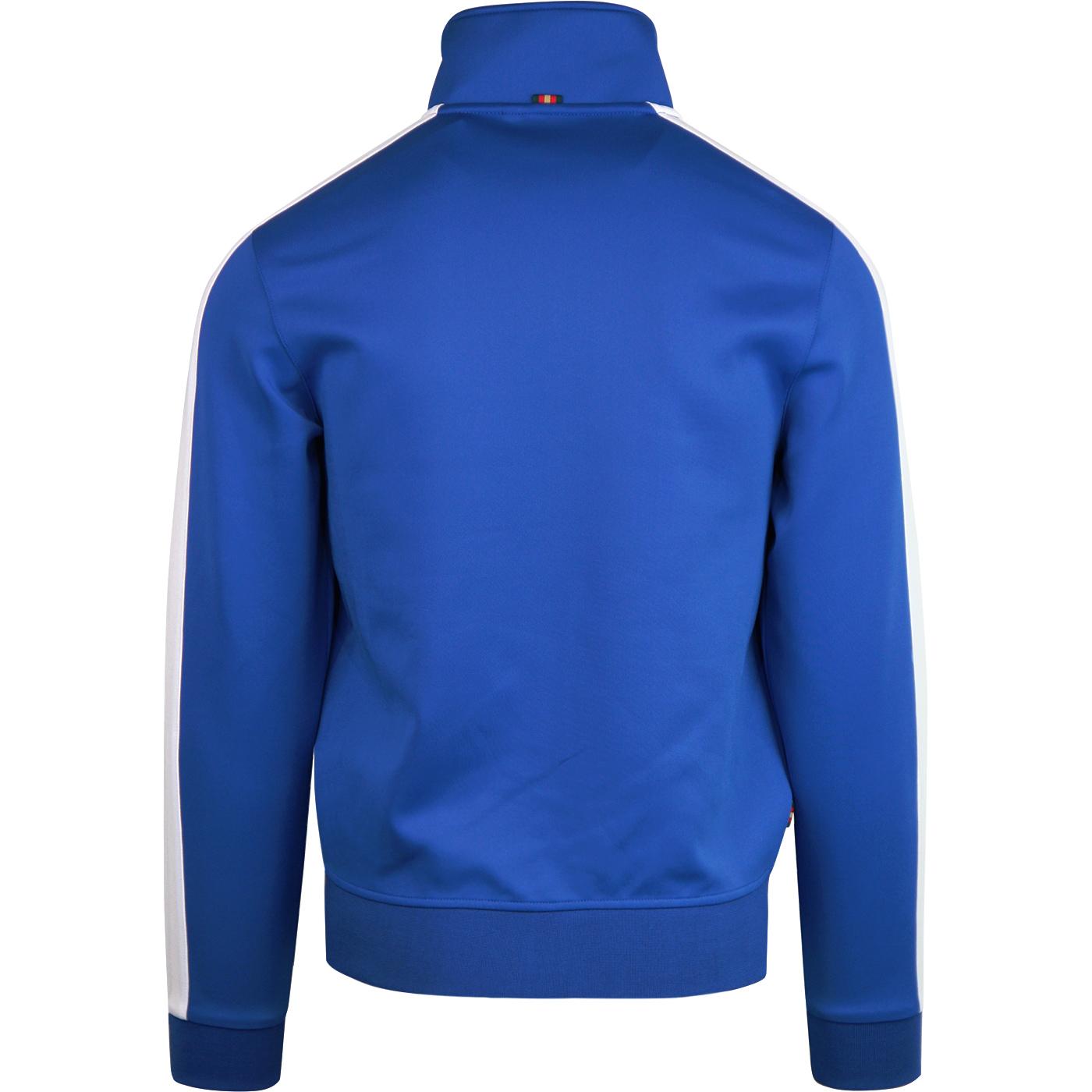 LUKE Moore Retro 80s Funnel Neck Stripe Sleeve Track Top