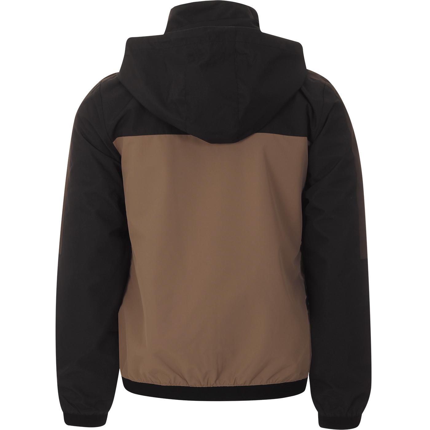 LUKE Sport Brownhills Benyon Retro Hooded Jacket in Truffle