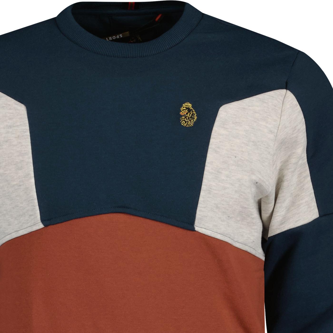 Monaco Luke 1977 Retro Sports Sweatshirt in Atlantic