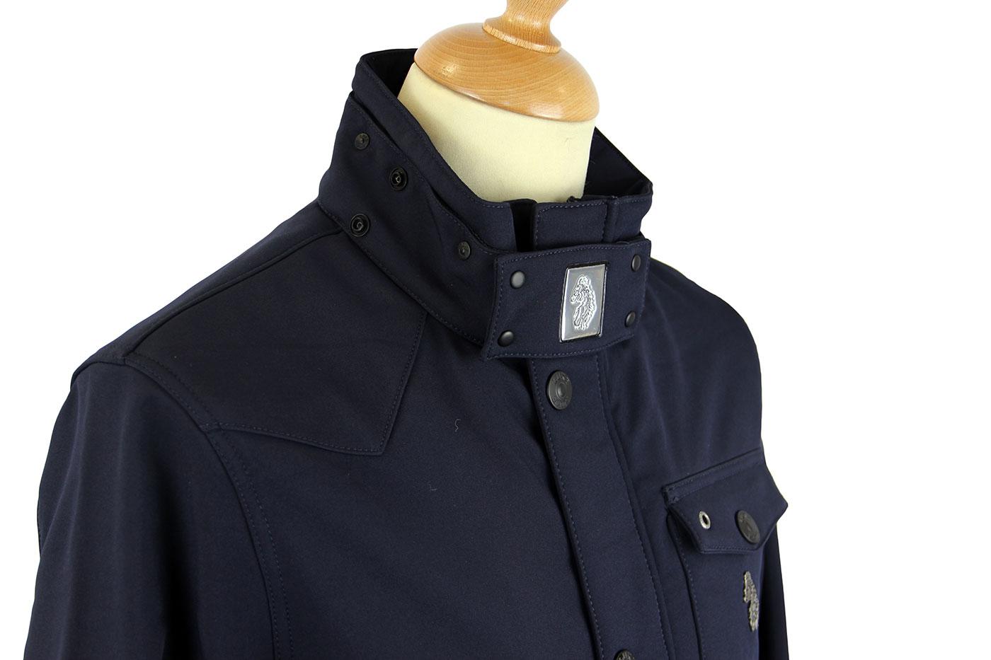 LUKE 1977 Masters Retro Indie Mod Technical Field Jacket Navy