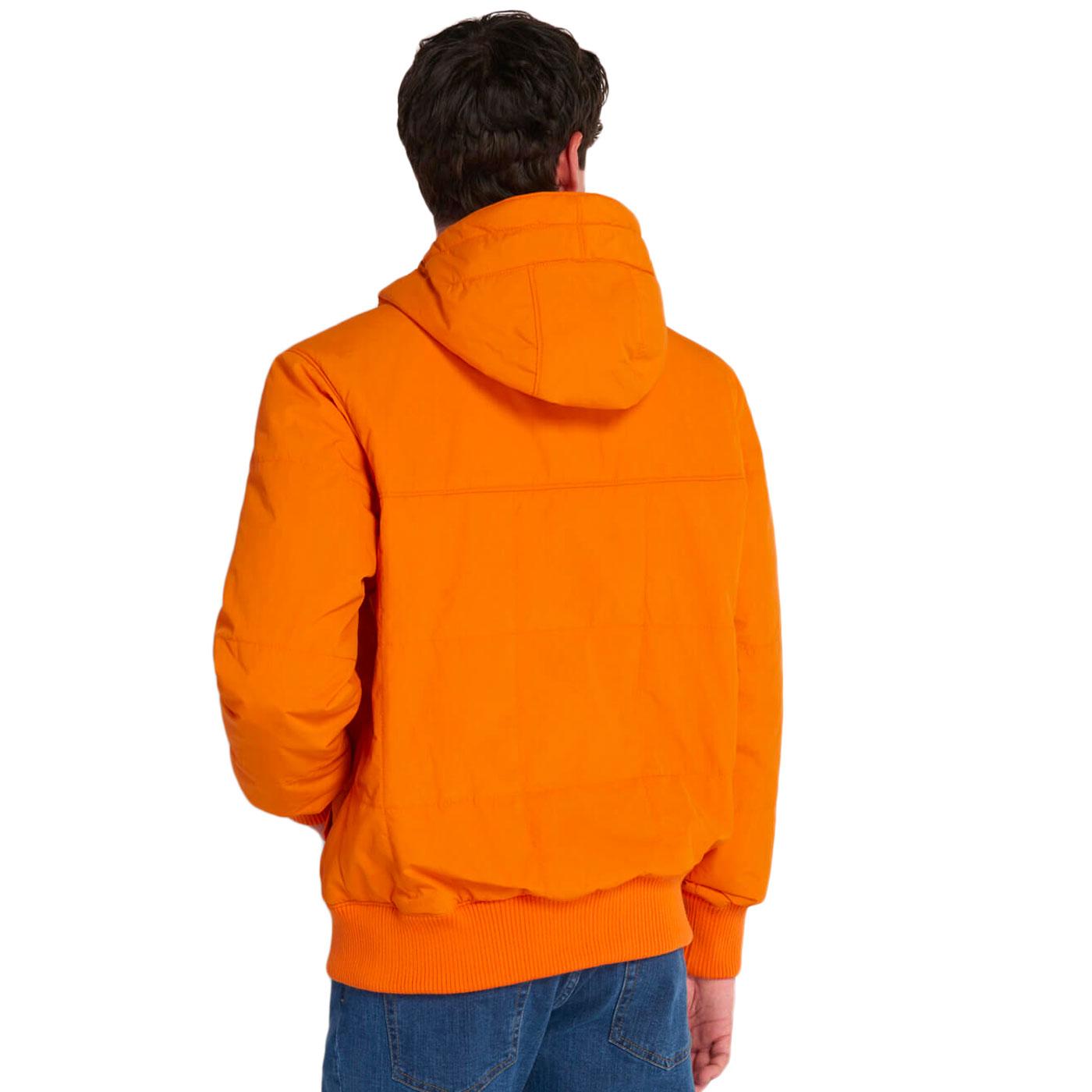 LYLE & SCOTT Men's Retro Quilted Bomber Jacket in Orange