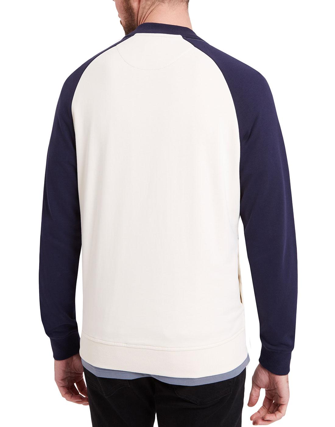 LYLE & SCOTT Retro 90s Raglan Sleeve Bomber Track Jacket