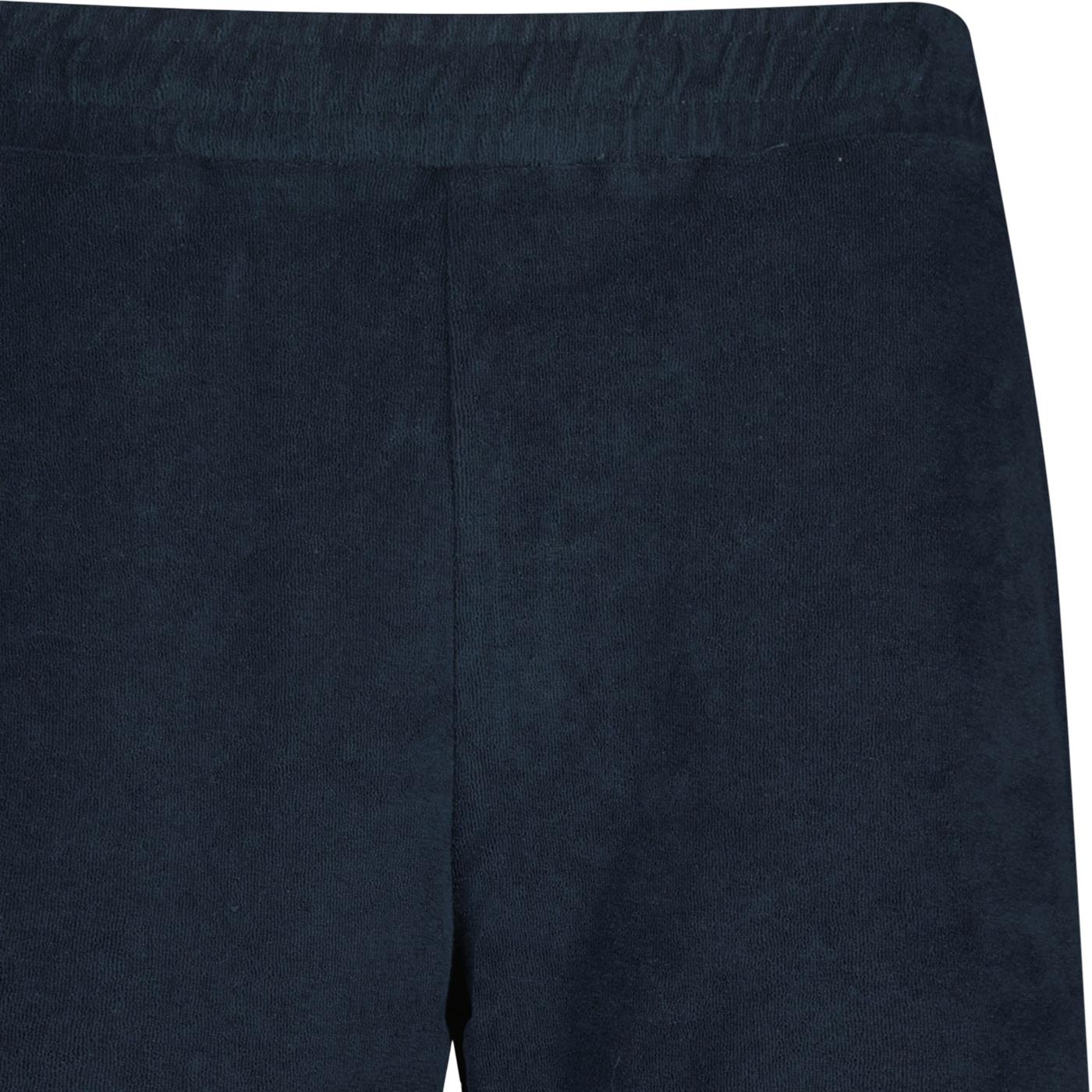 Lyle & Scott Men's Retro Cotton Blend Towelling Shorts in Navy