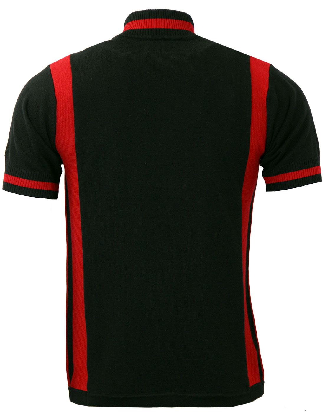 MADCAP ENGLAND Roue Retro Mod Dogtooth Knit Cycling Top Red