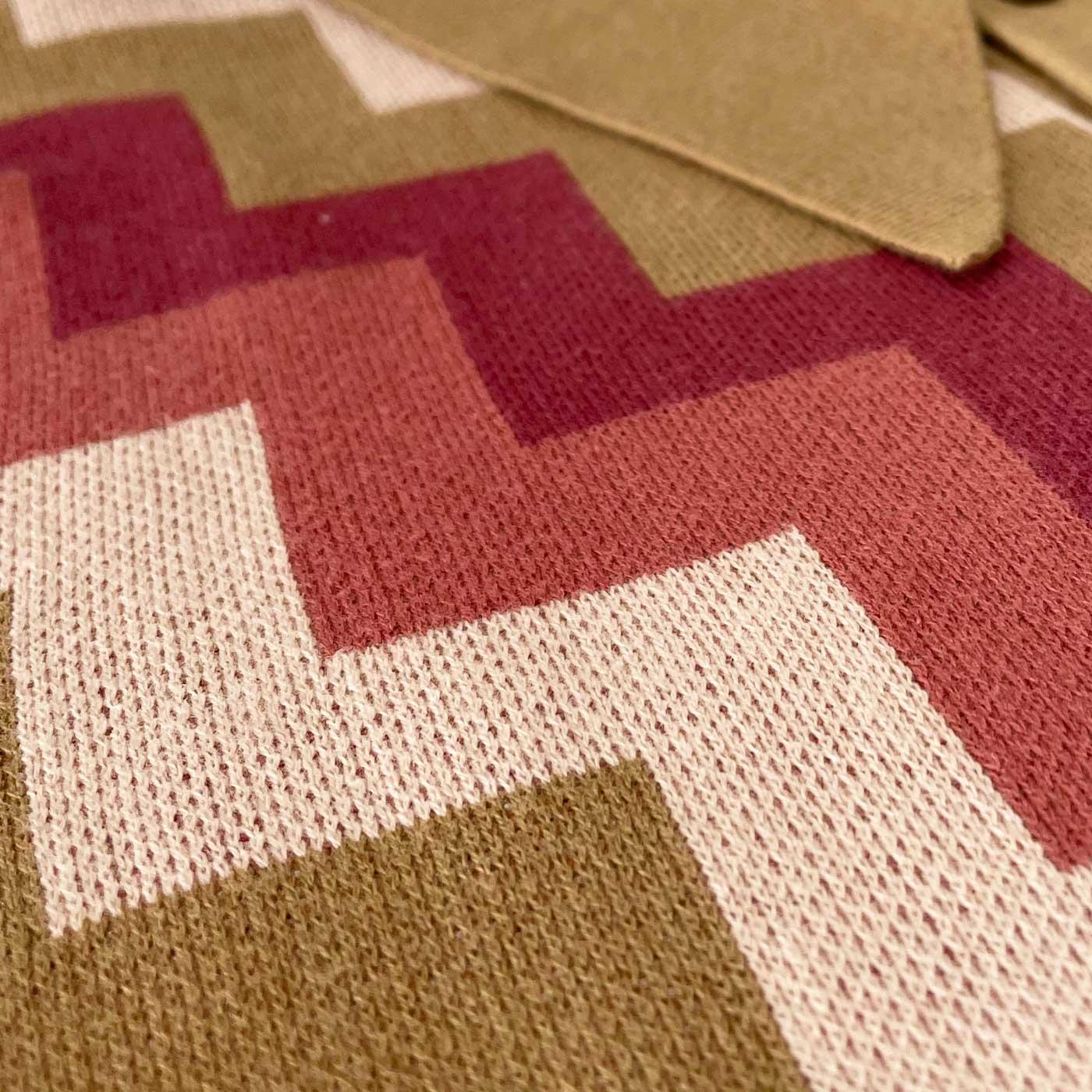 Step On Madcap England Retro 70s Step Jacquard Polo in Fall Leaf