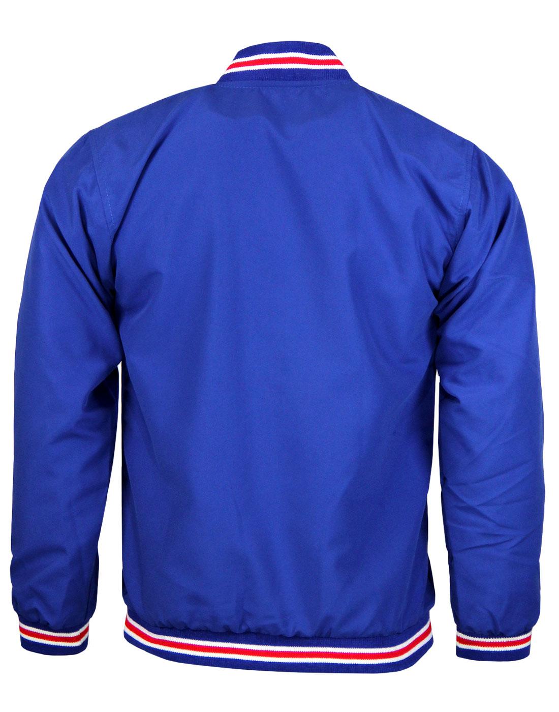 MADCAP ENGLAND Retro Mod Ribbed Trim Monkey Jacket Royal/White