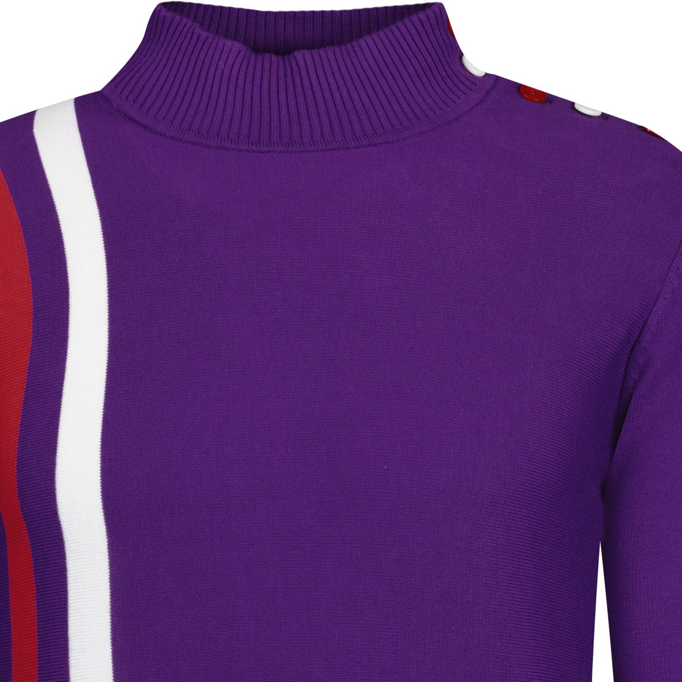 Madcap England Racing Coleridge Mod Mock Turtleneck Jumper