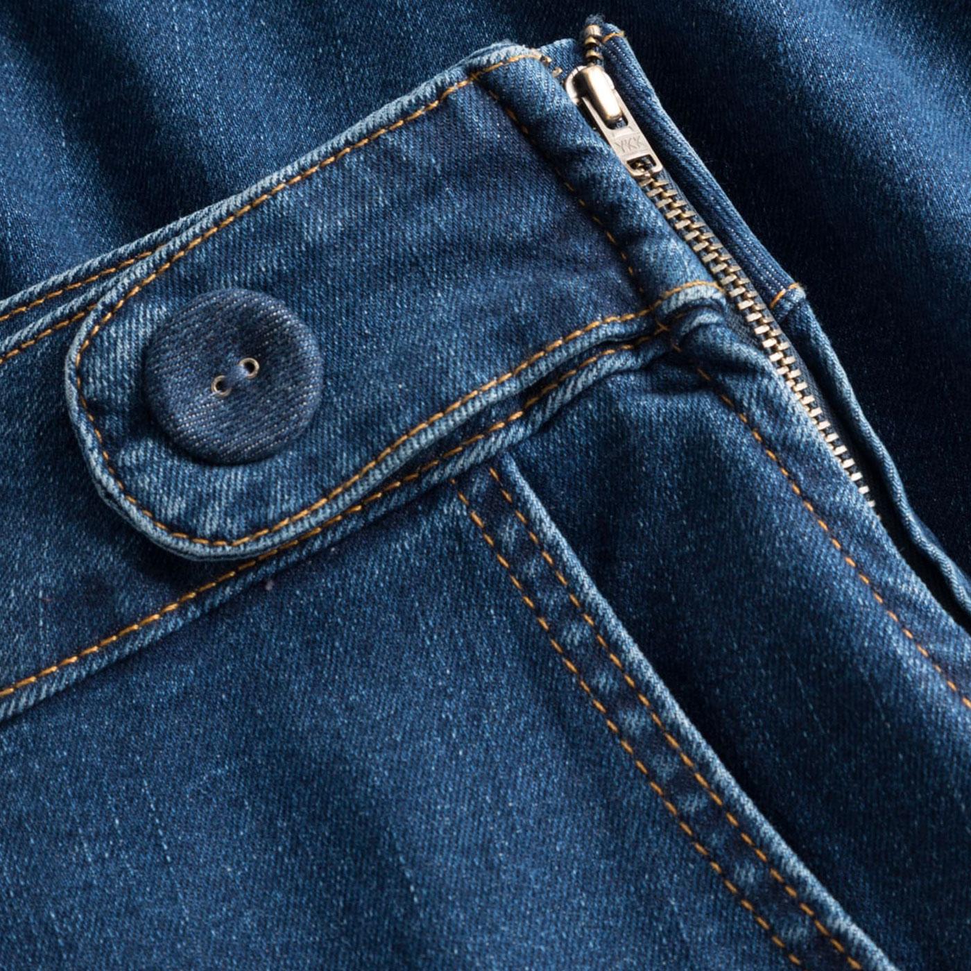 Mademoiselle Yeye Colette Wide Leg Organic Denim Blue Jeans