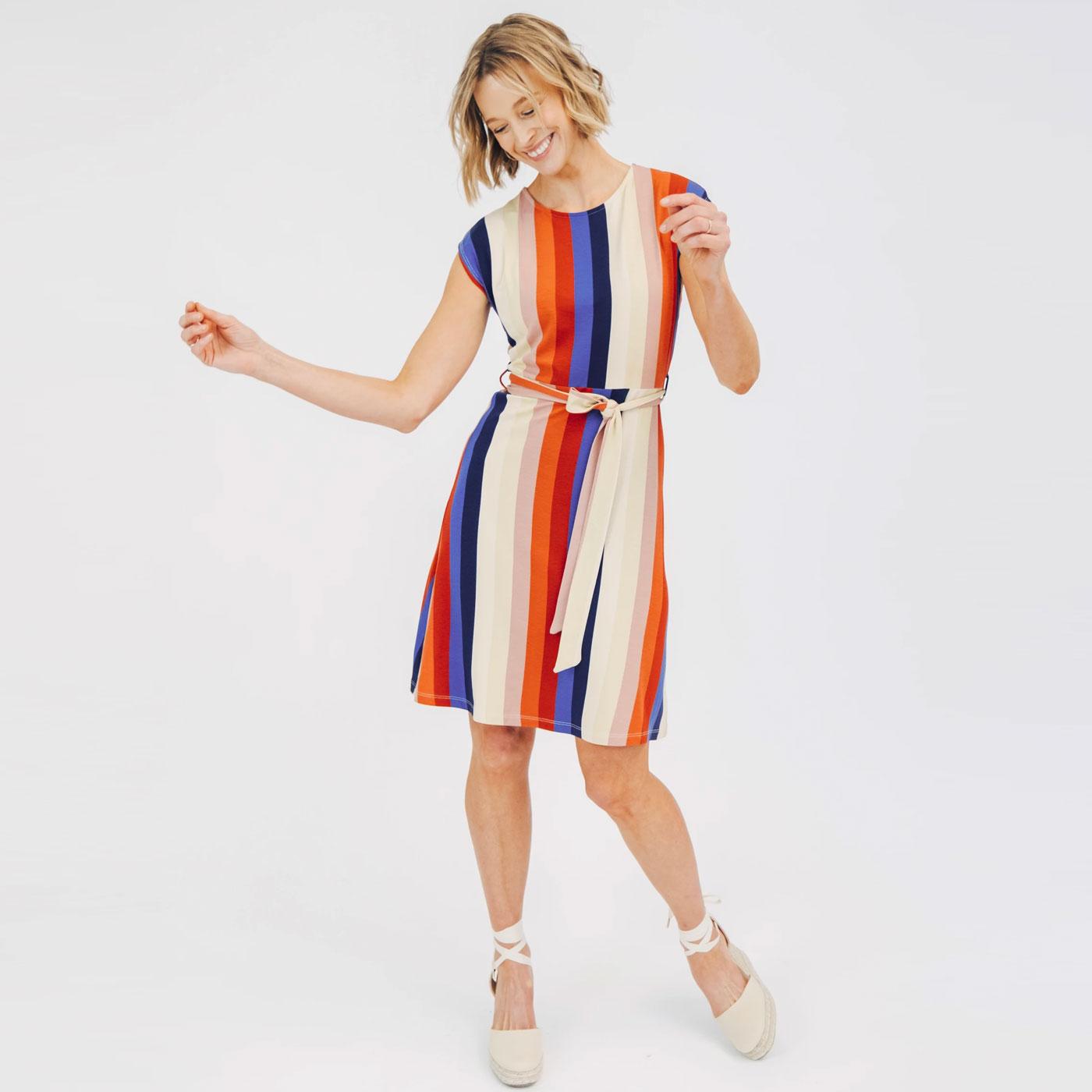 Mademoisellle Yeye Daily Chill Out Retro Striped Dress