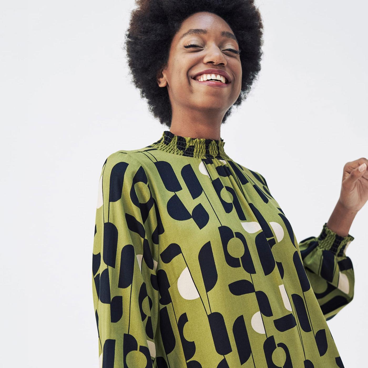 Mademoiselle Yéyé A-line Retro 60s Mod Love Swing Dress