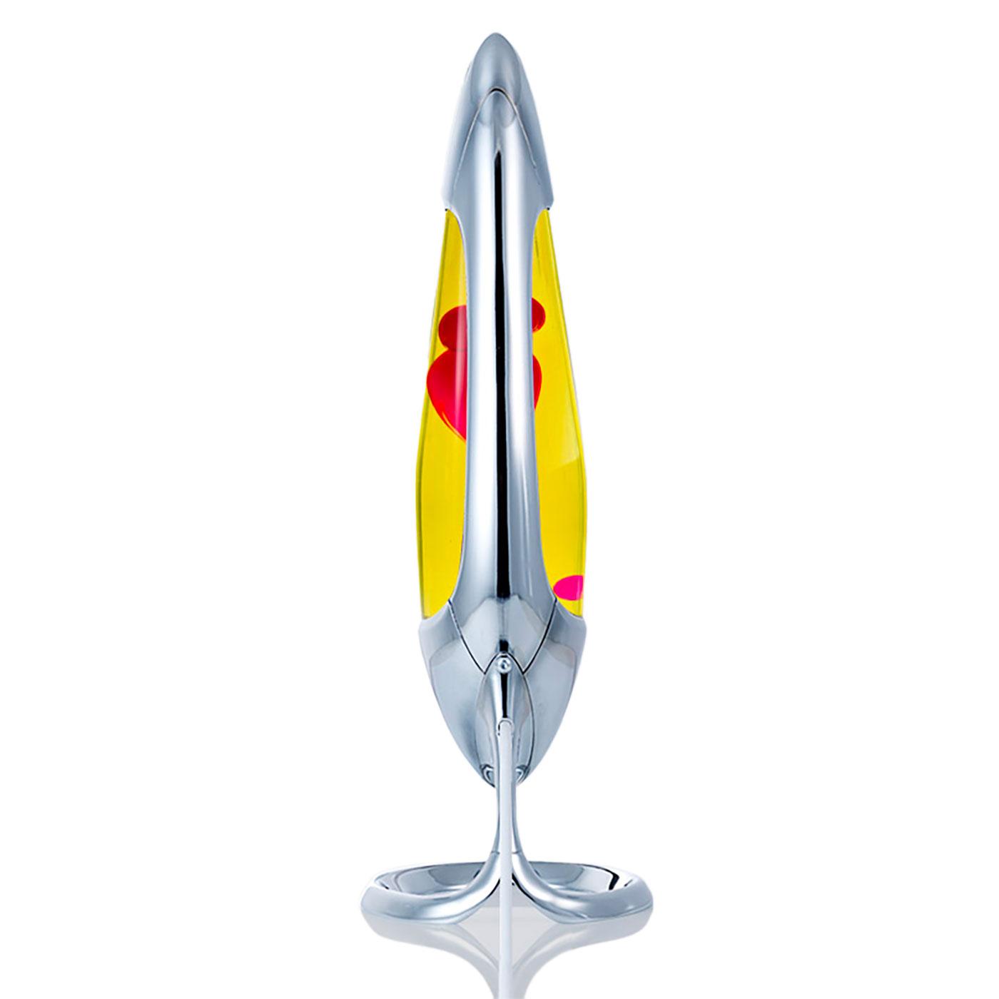 Mathmos Neo Retro Child Friendly Table Lava Lamp in Yellow/Pink